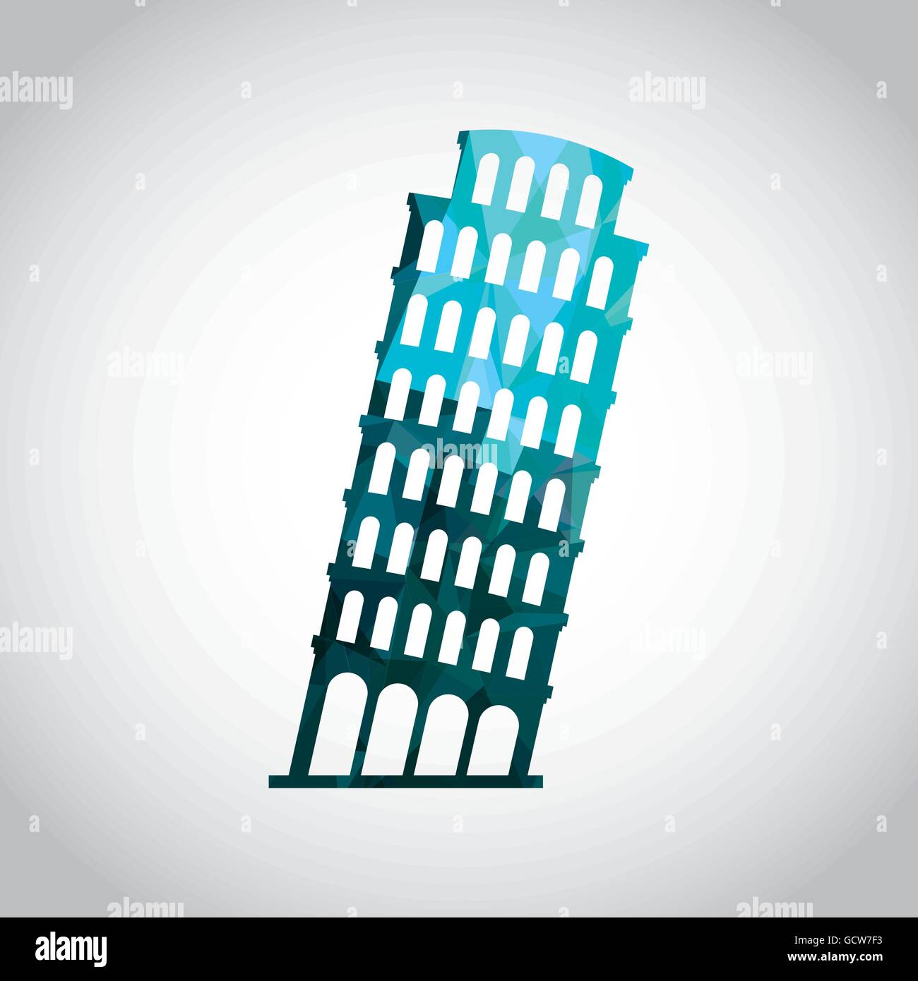 Tower of pisa icon. Italy culture design. Vector graphic Stock Vector ...