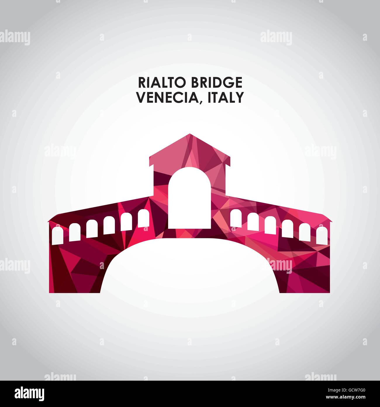 Rialto bridge icon. Italy culture design. Vector graphic Stock Vector ...