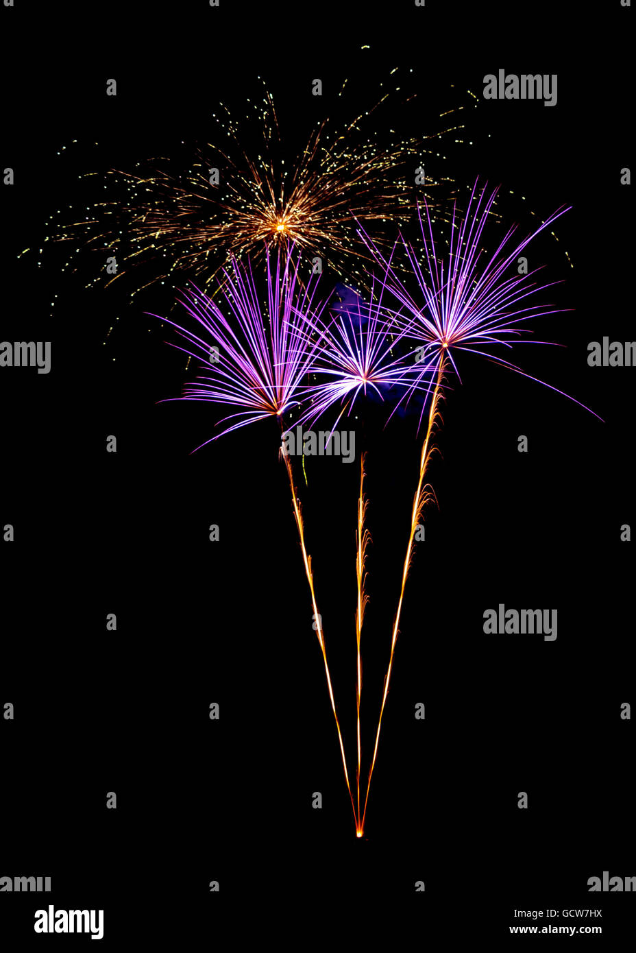 Fireworks that look like a palm tree hi-res stock photography and ...