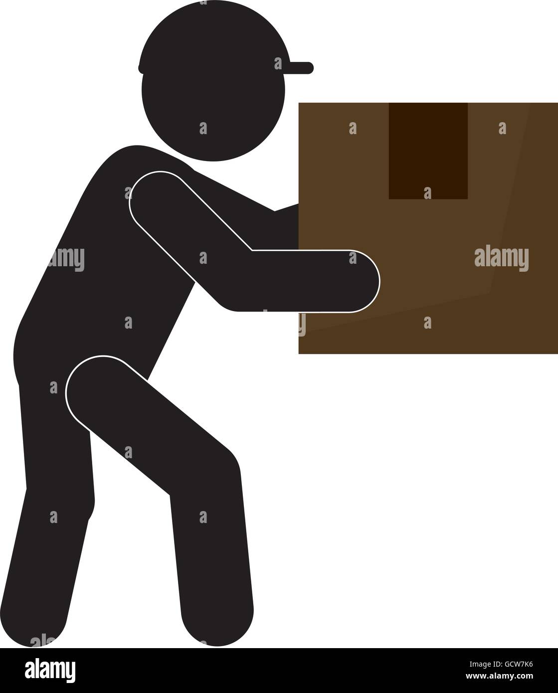 Working warehouse male warehouse Stock Vector Images - Alamy