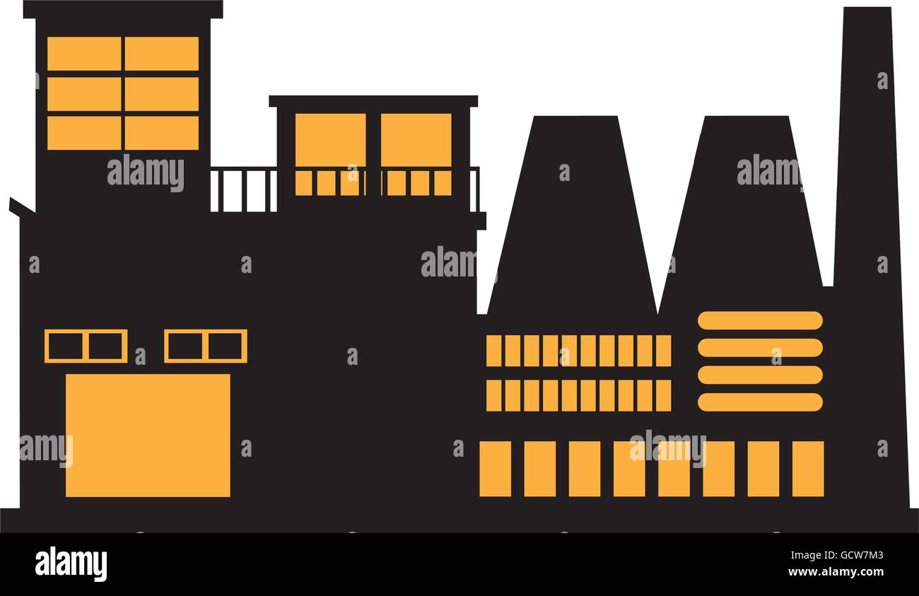 Factory industry industrial icon Stock Vector Image & Art - Alamy