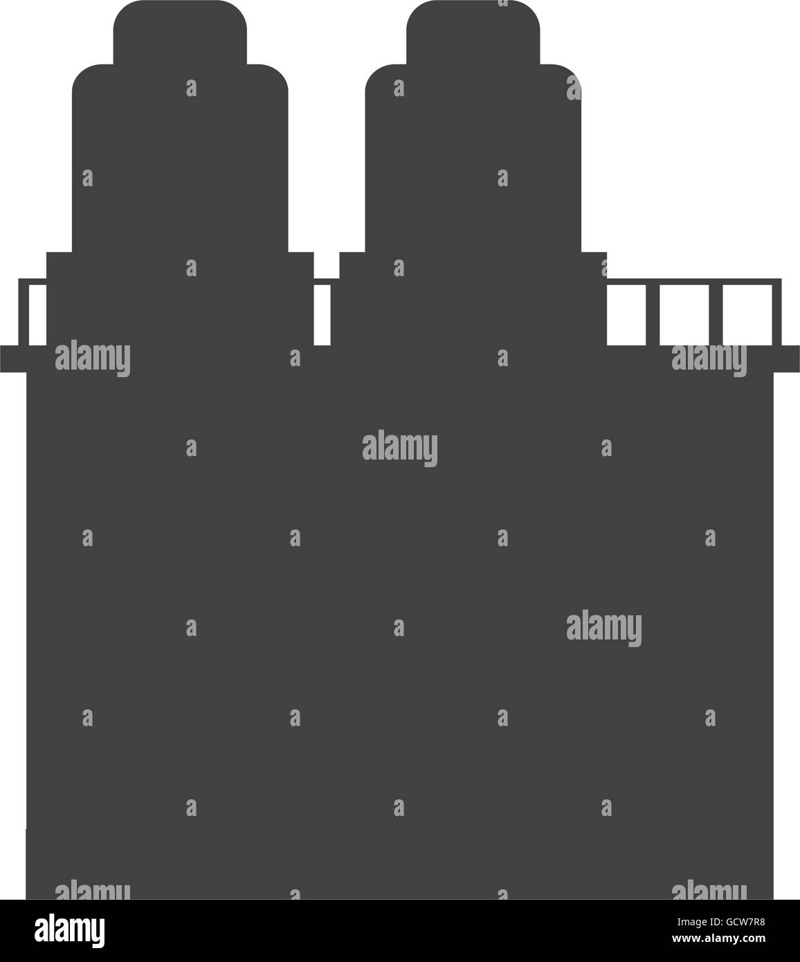 Dam silhouette Stock Vector Images - Alamy