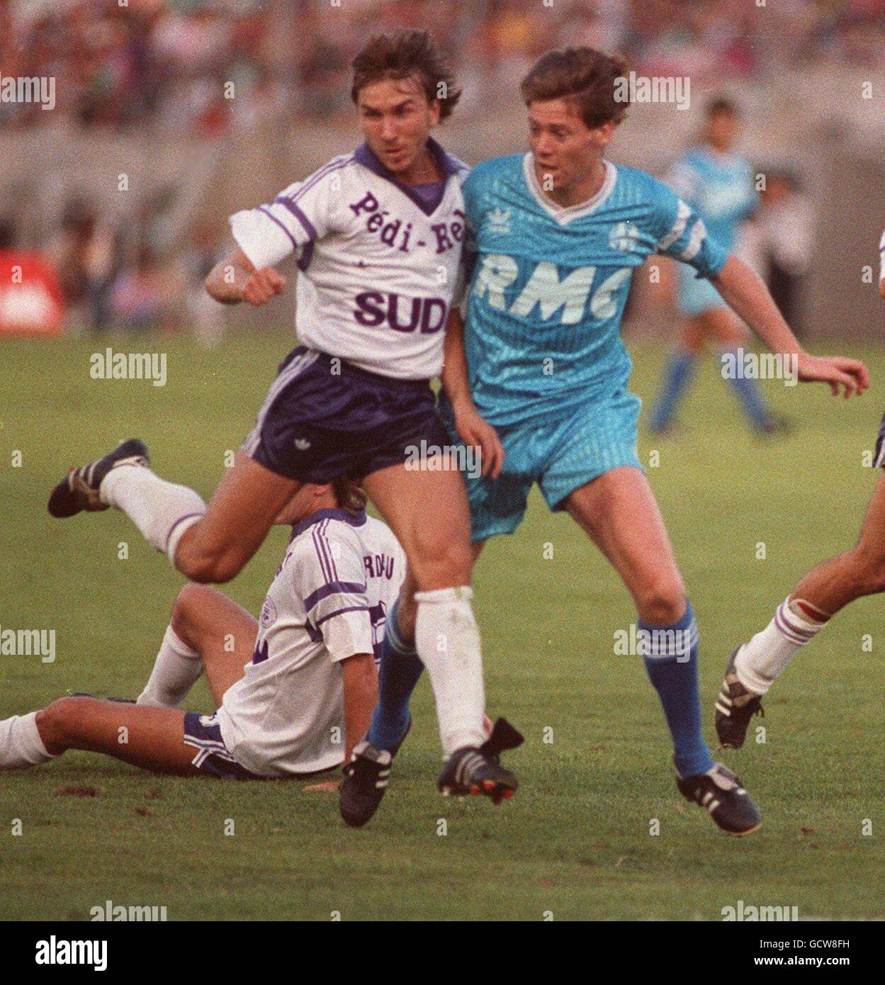 CHRIS WADDLE DEBUT FOR MARSELLE IN FRANCE. OVERS Stock Photo - Alamy