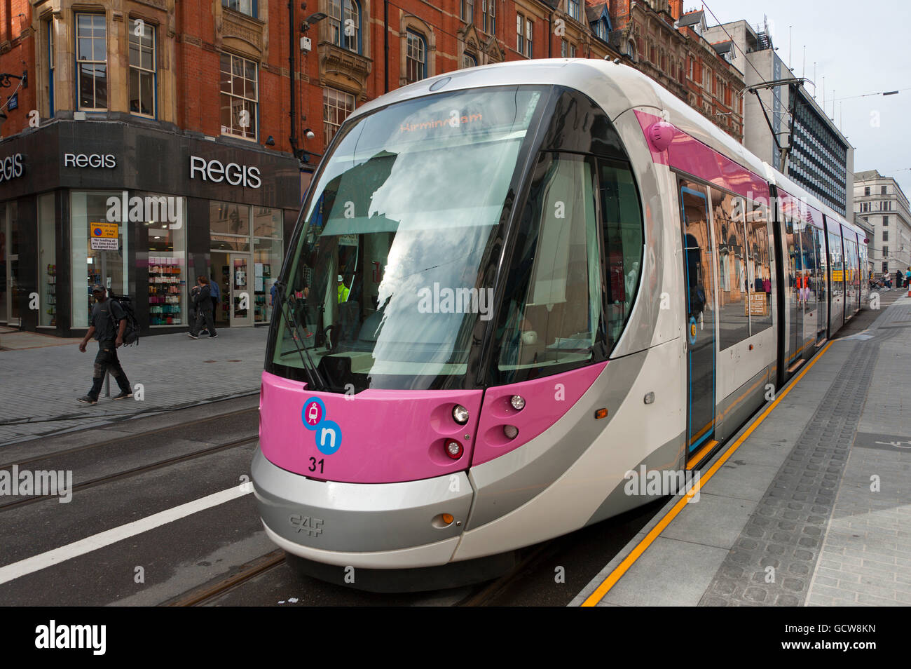 Tram system in Birmingham which runs from Birmingham to Wolverhampton ...