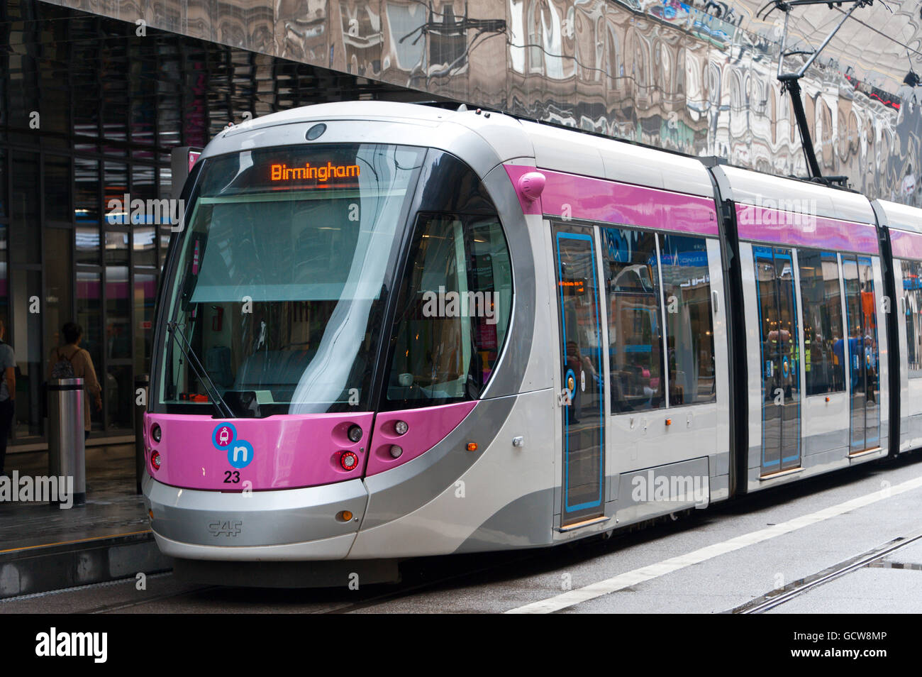 Tram system in Birmingham which runs from Birmingham to Wolverhampton ...