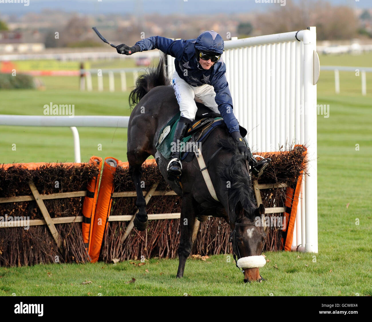Brian Toomey picks up Lindoro after a bad mistake at the final flight ...