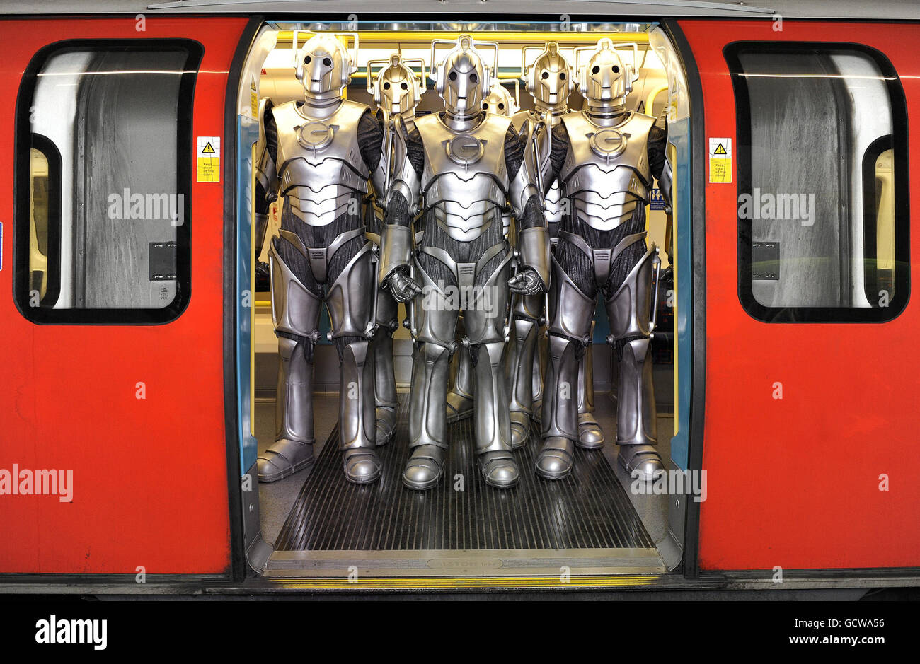 A group of Cybermen take command of the London Underground to celebrate ...