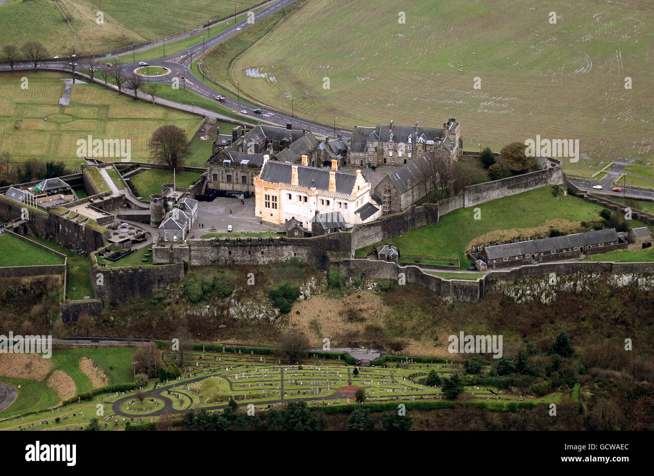 Stirling castle scotland aerial view hi-res stock photography and ...