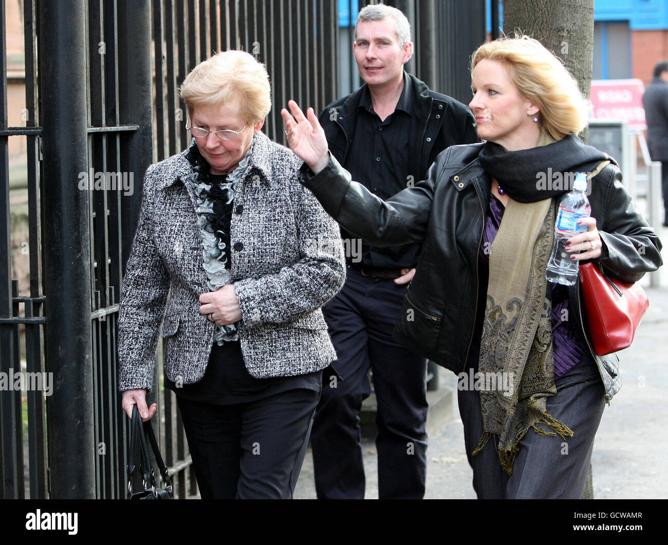 Patricia Bruce (left) widow of Bernard Adamson, and his daughter ...