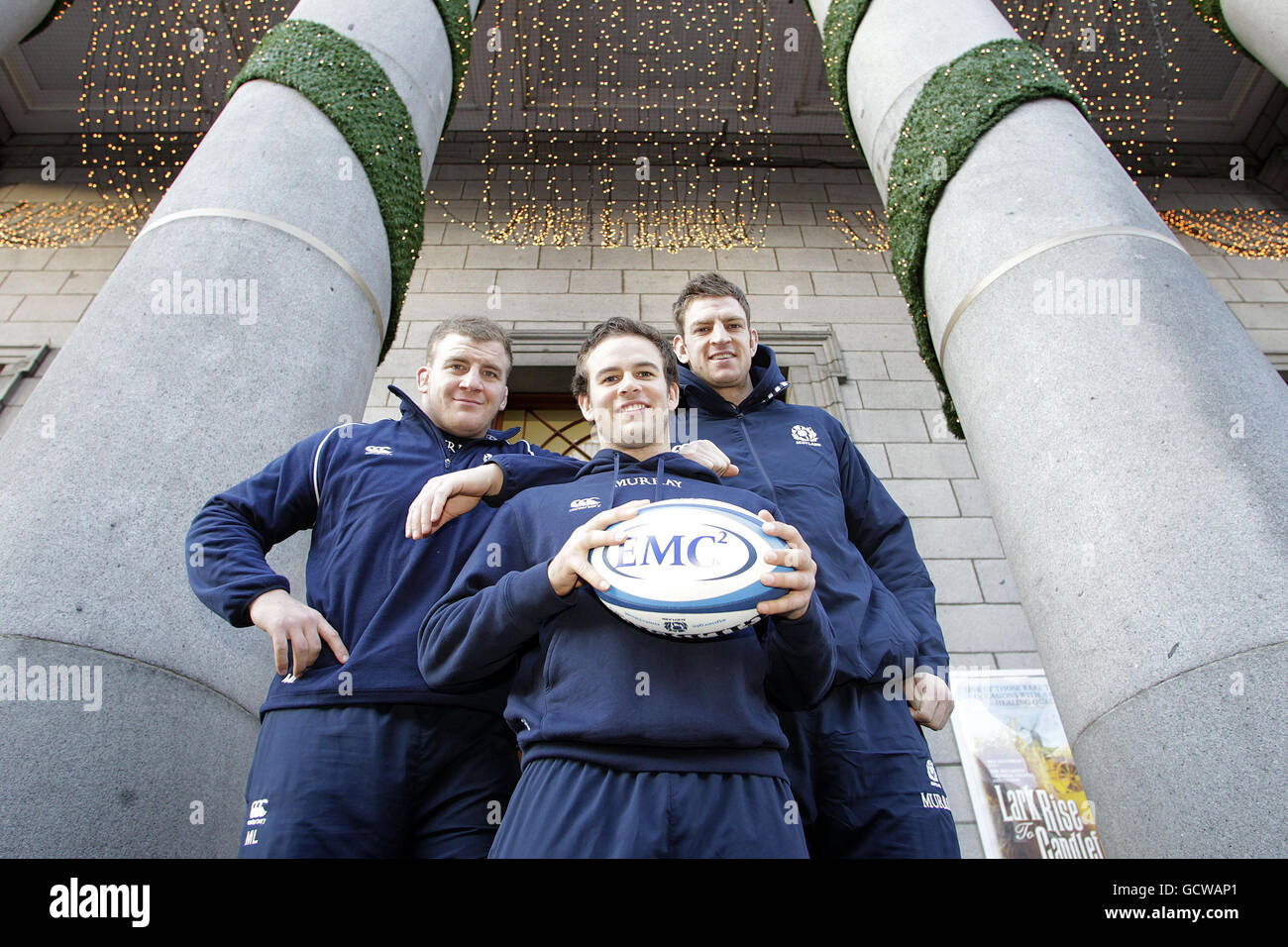 Scotland's Moray Low (left), Ruaridh Jackson (centre) and Nikki Walker ...