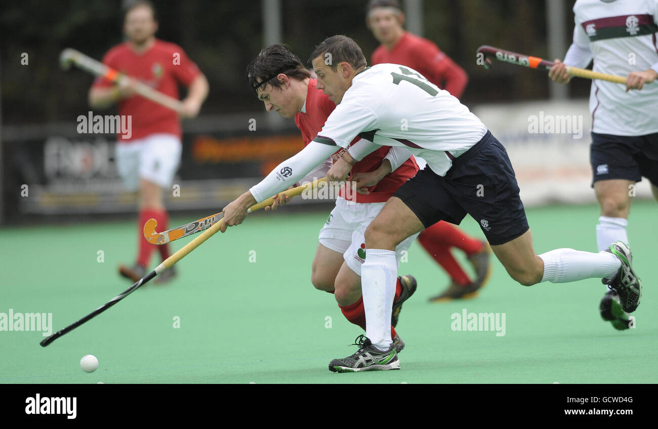 Surbiton's Brett Garrard (right) and Canterbury's Ross Gilham-Jones ...