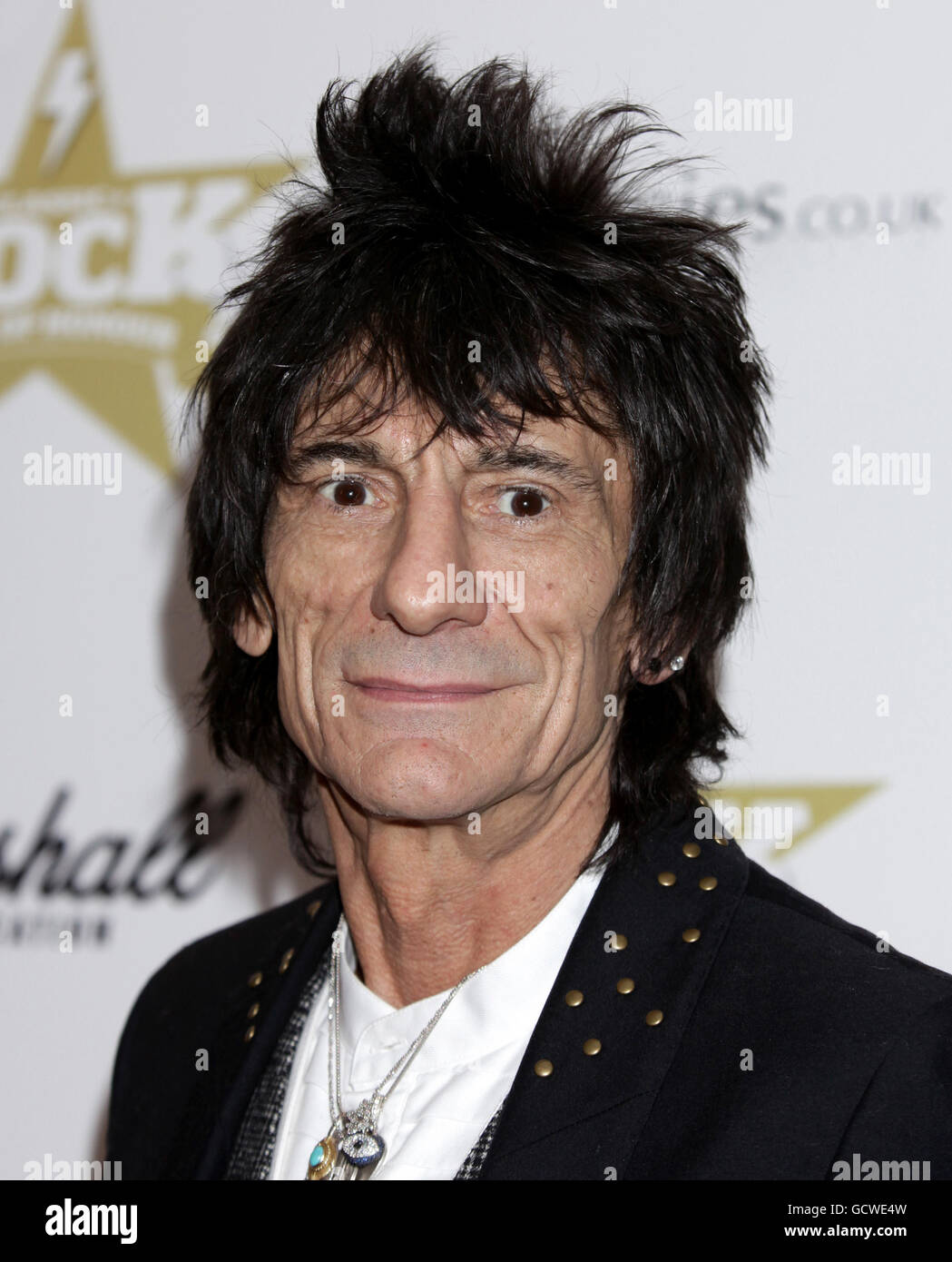 Ronnie Wood arriving for the Marshall Classic Rock Roll of Honour, at ...