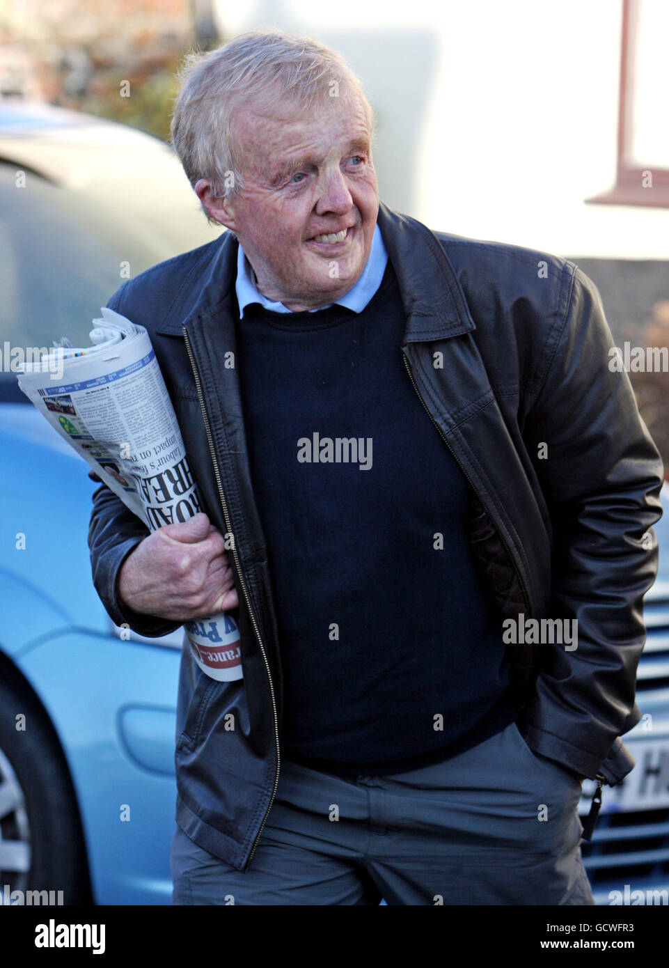 Stephen Collett, brother of released hostage Rachel Chandler, pops out for the morning papers ...