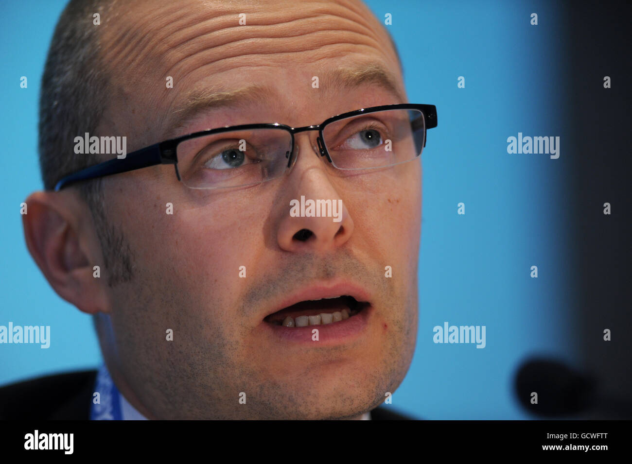 David Malkinson, Marketing Manager of the Football League speaks Stock ...