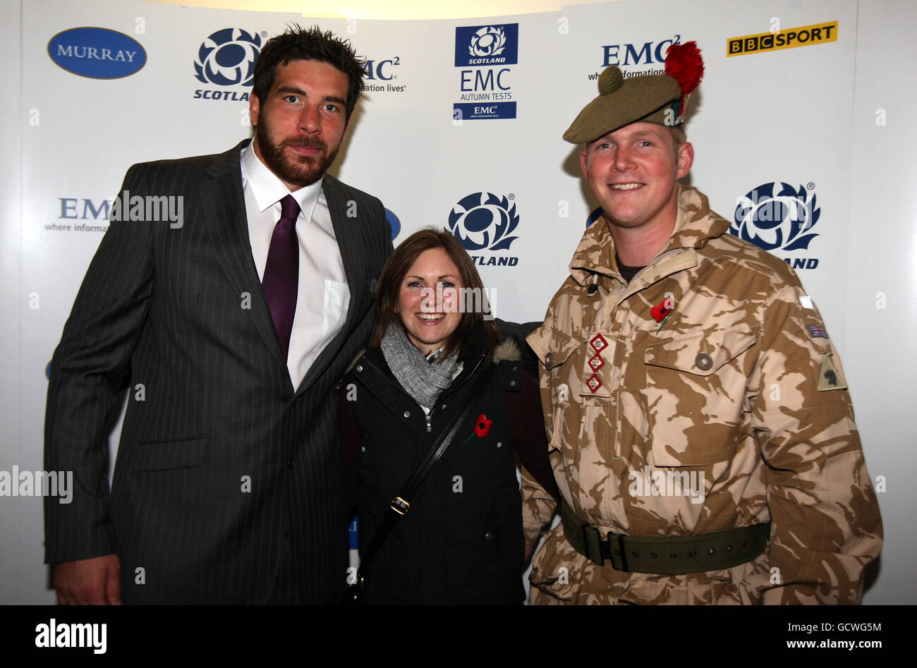 Scotlands jim hamilton left after the game hi-res stock photography and ...