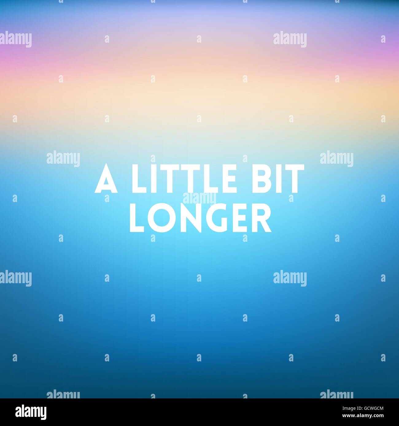 square blurred background - sunset colors With motivating quote Stock ...