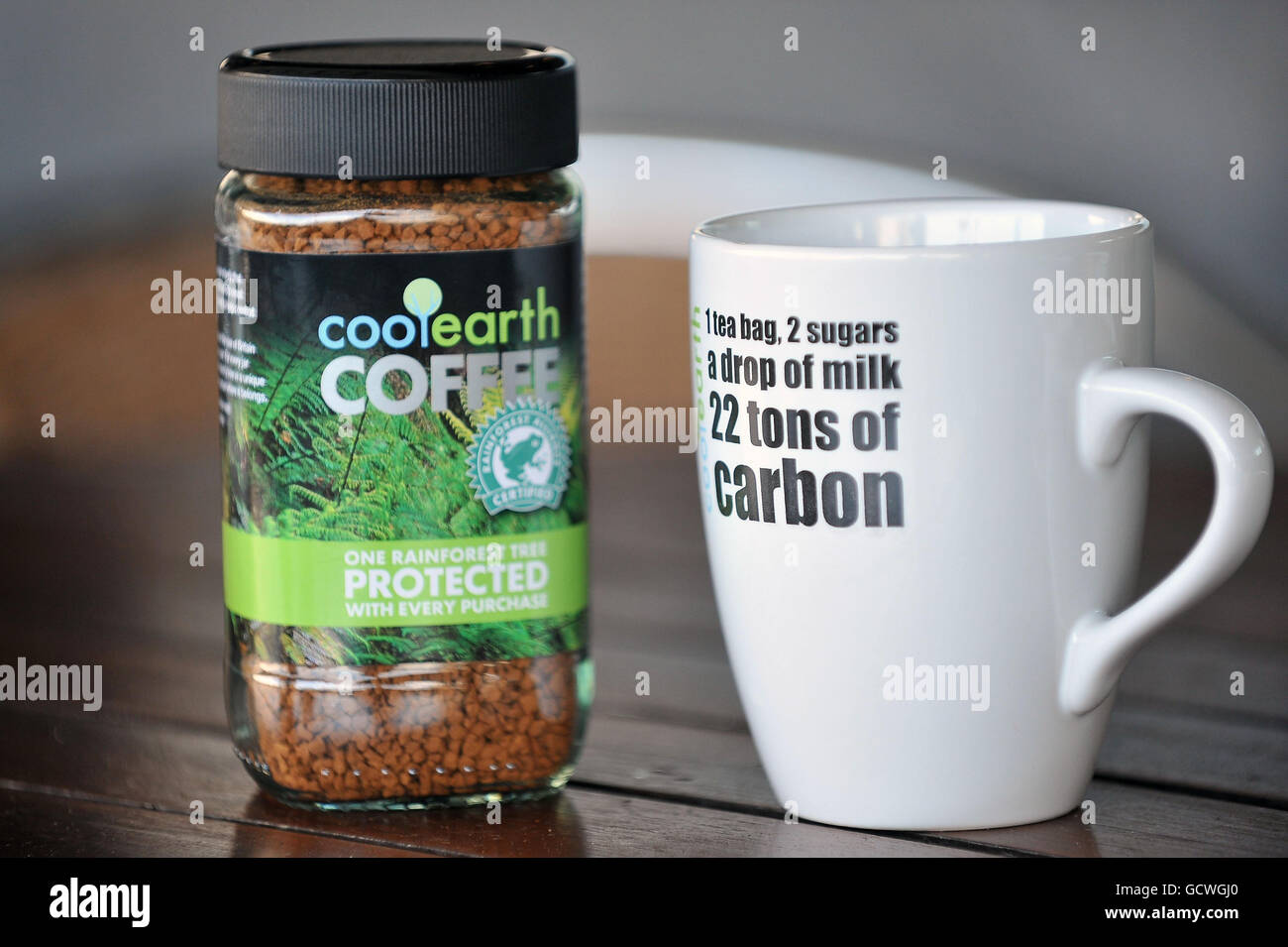 Cool Earth coffee Stock Photo - Alamy