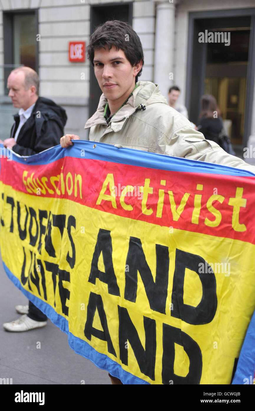 Mark Bergfeld of the Education Activist Network, who announced a day of ...