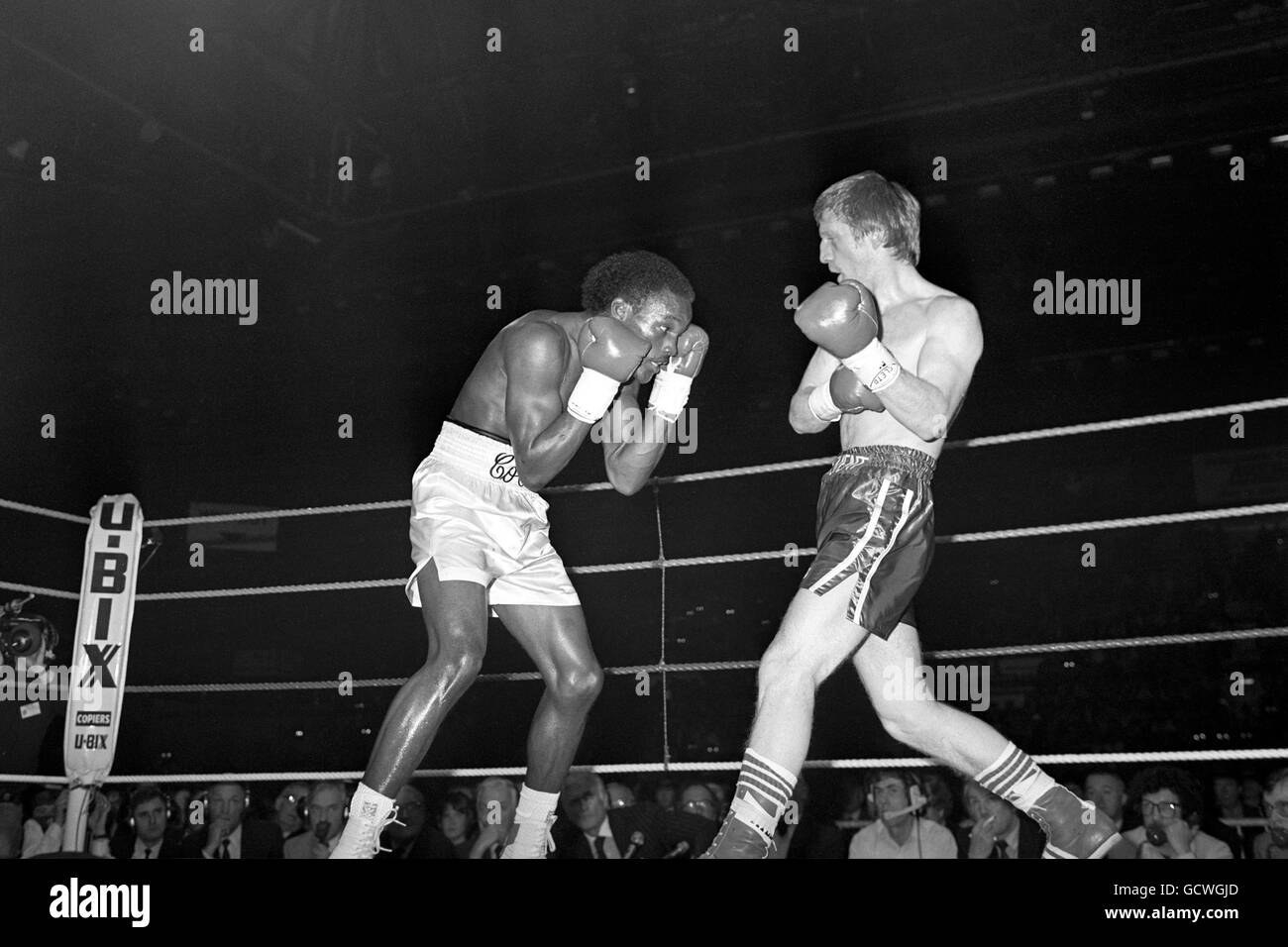 Welshman Colin Jones, right, in action against defending WBA World ...