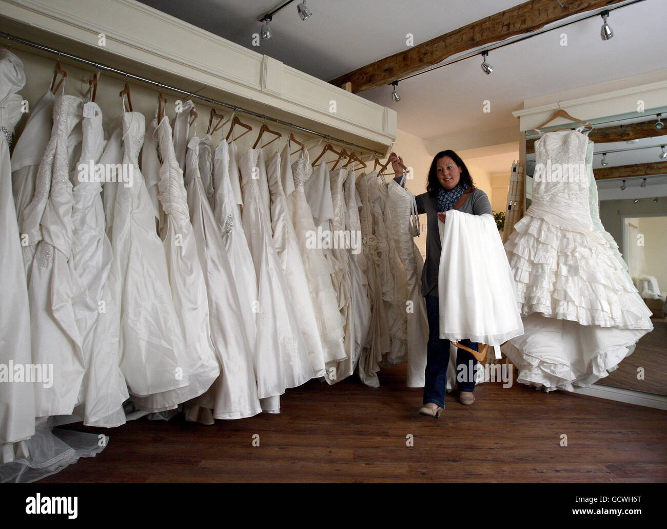 Louise Mounsey, owner of "I Do" bridalwear in Cockermouth, Cumbria ...