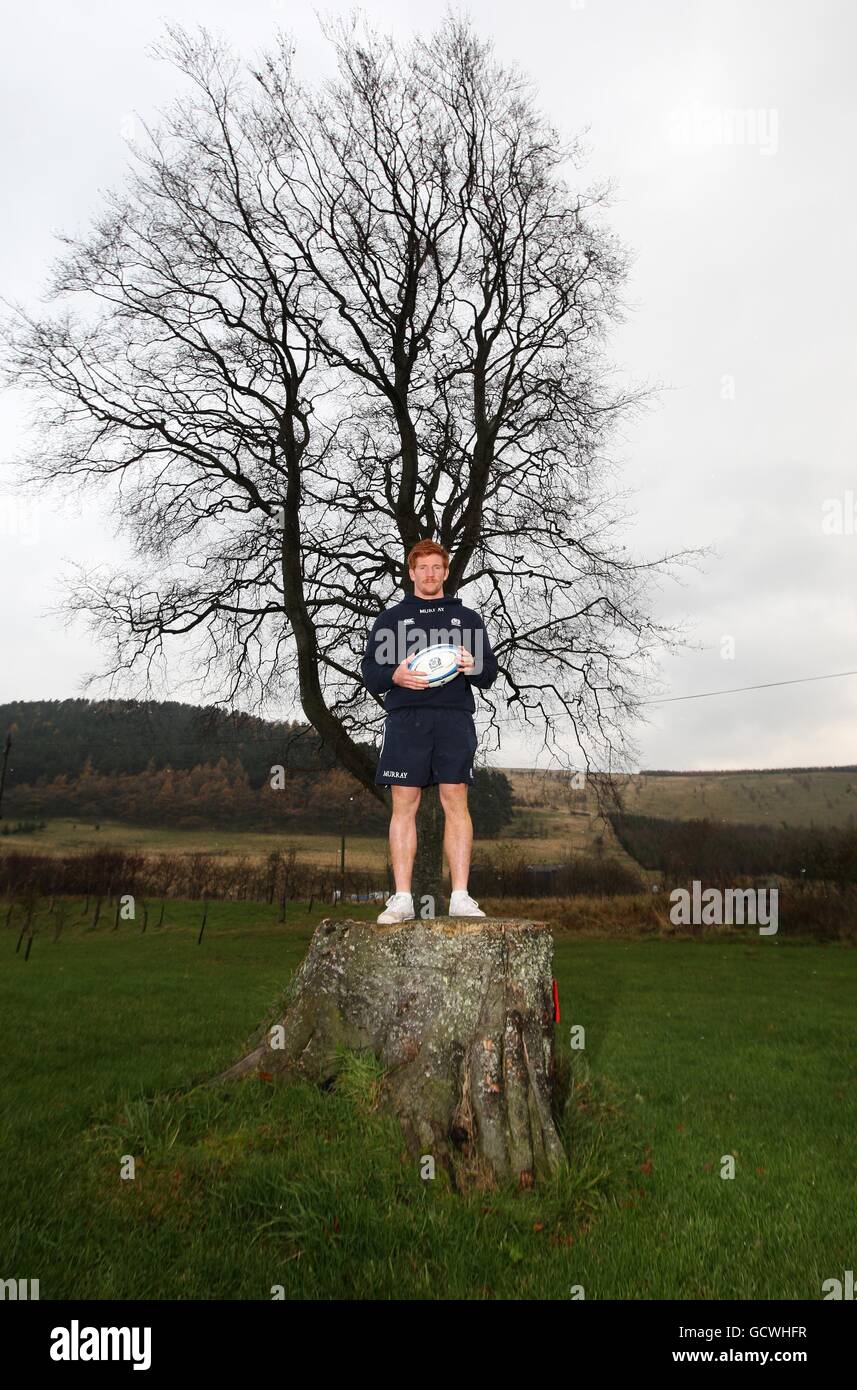 Scotland A's Roddy Grant during a photocall at the MacDonald Cardrona ...