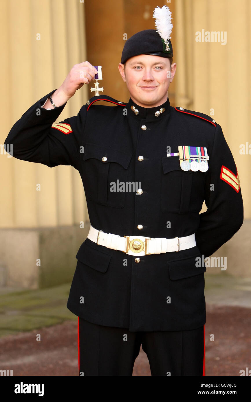 Corporal David Williams of the Royal Welsh after he was awarded his ...