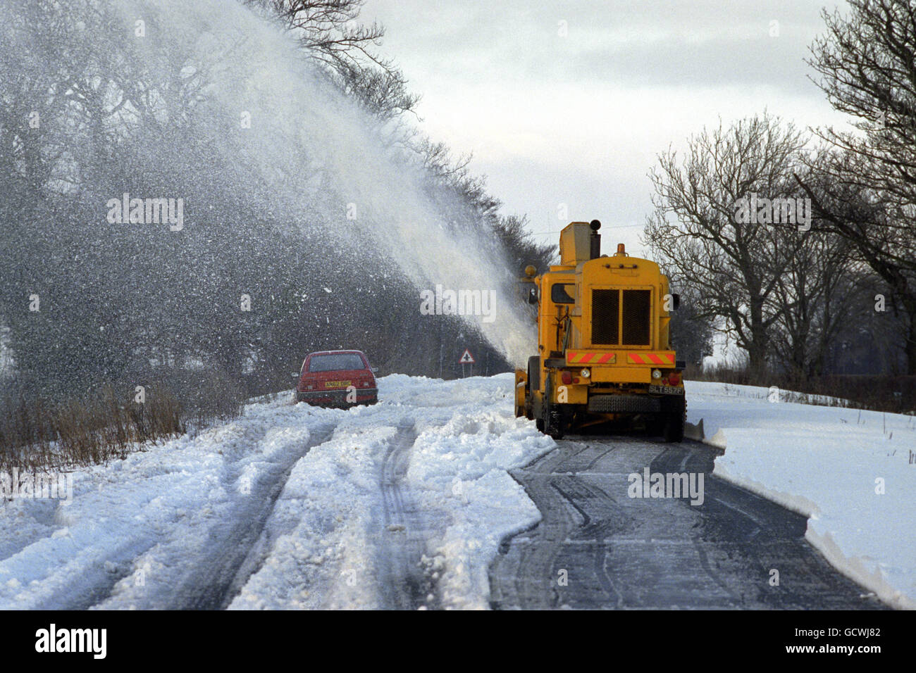 Weather - Winter - Snow - Penrith Stock Photo - Alamy