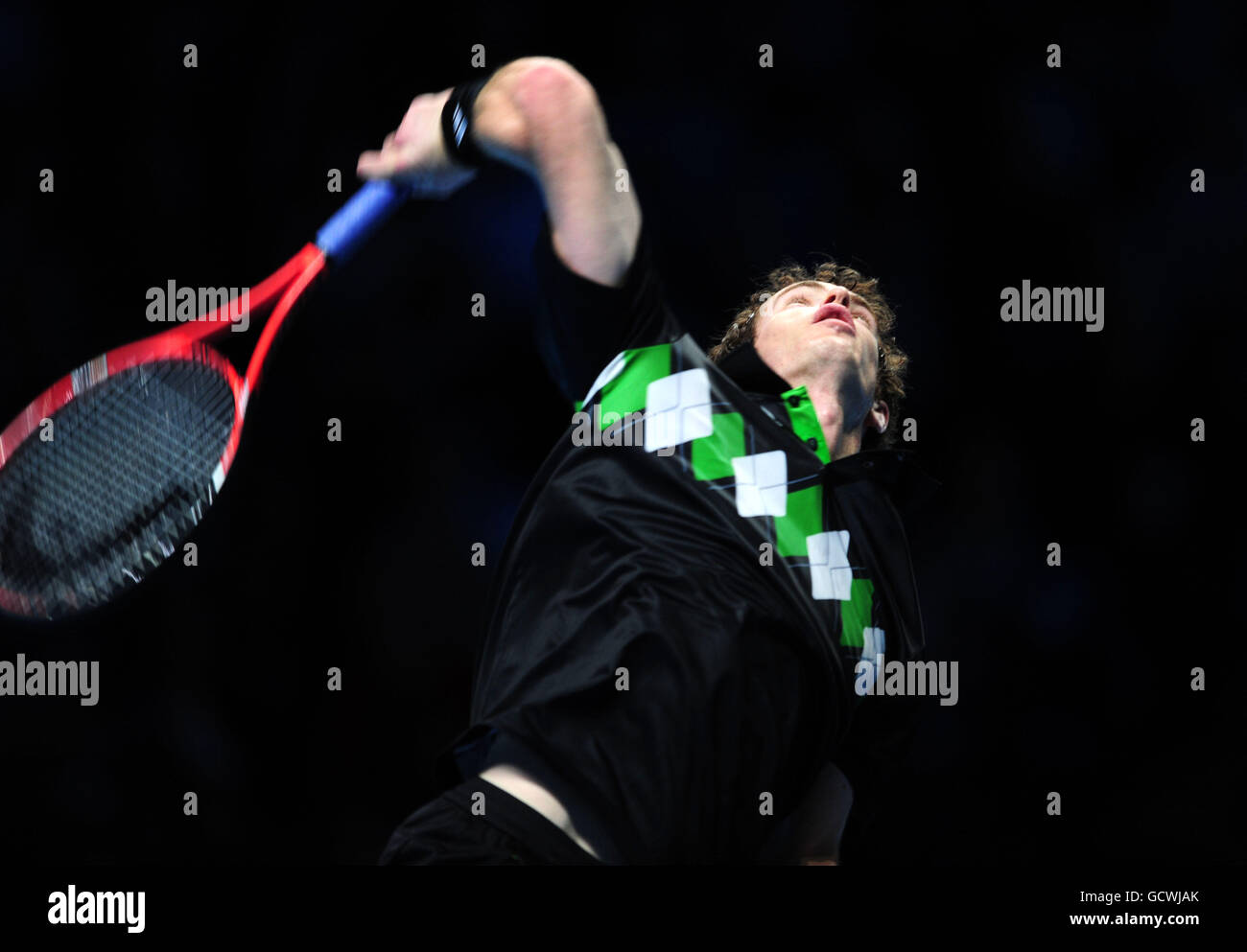 Great Britain's Andy Murray in action against Sweden's Robin Soderling ...