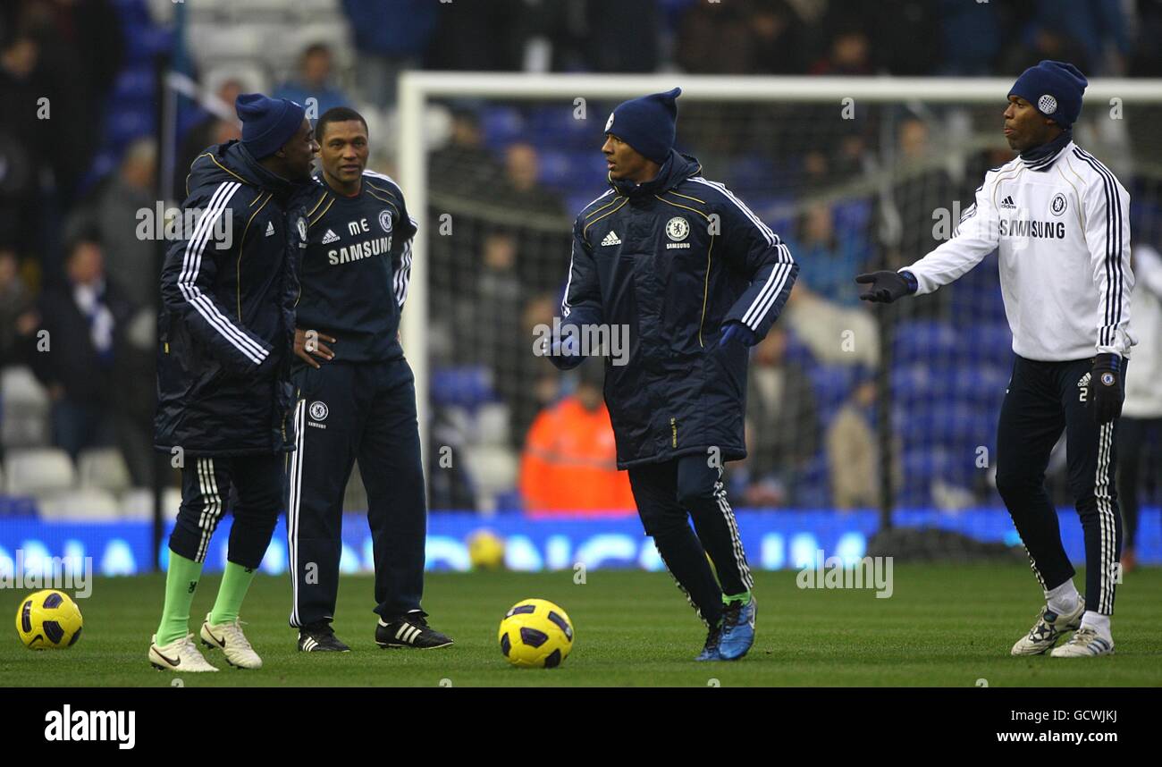 Chelsea's new assistant first team coach Michael Emenalo (second left ...