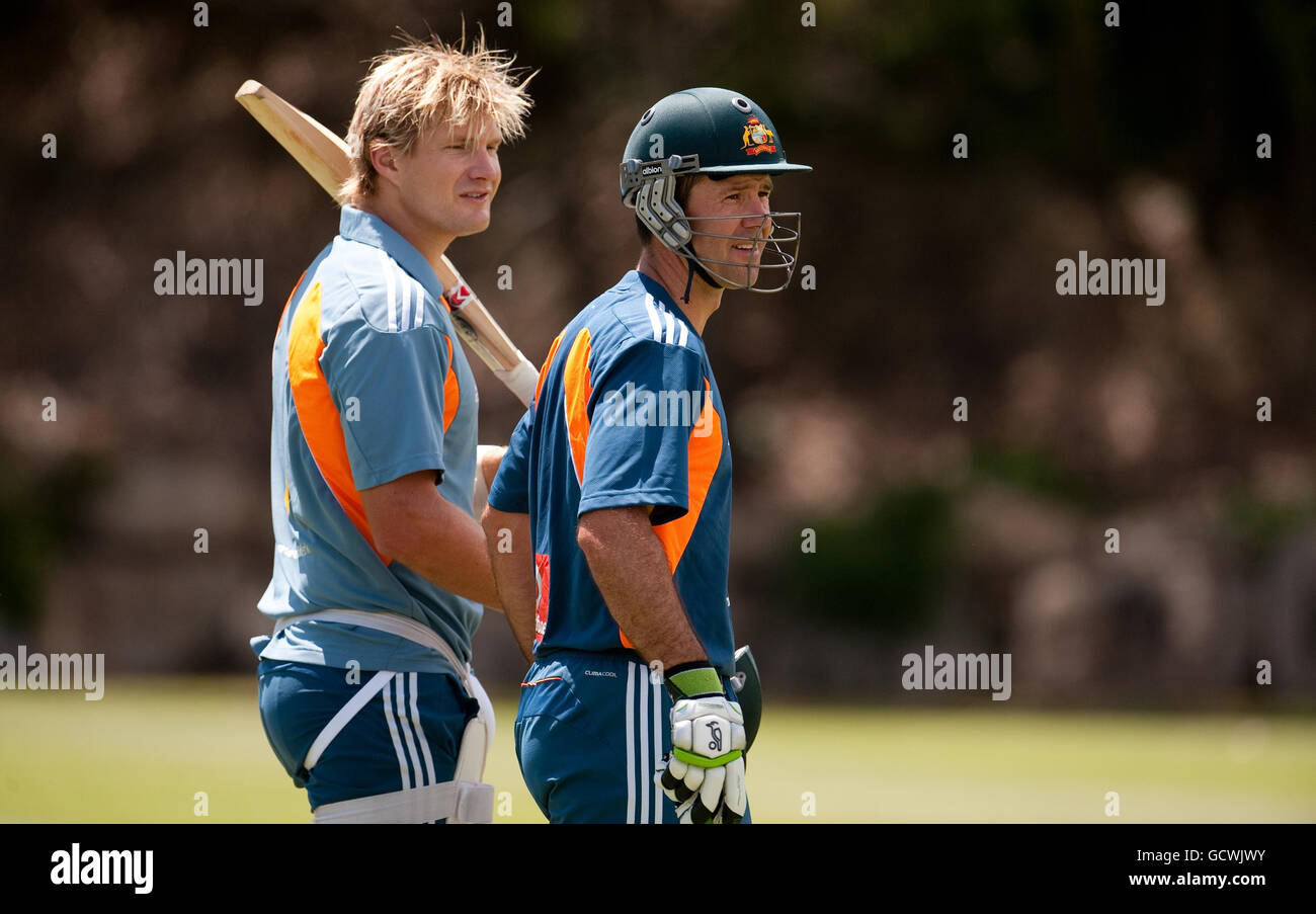 Cricket - Australia Net Session - Alan Border Field - Brisbane Stock ...