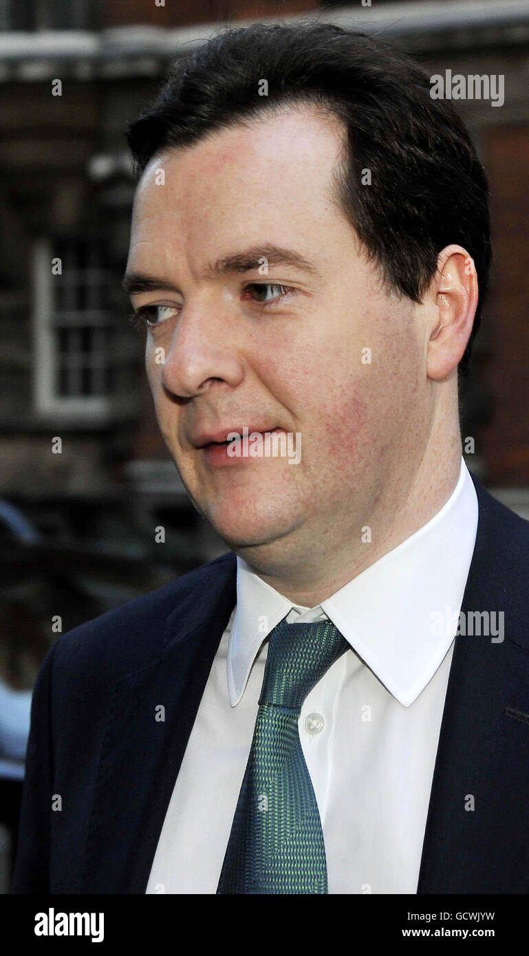 Chancellor George Osborne arrives at Millbank Studios, London, for ...