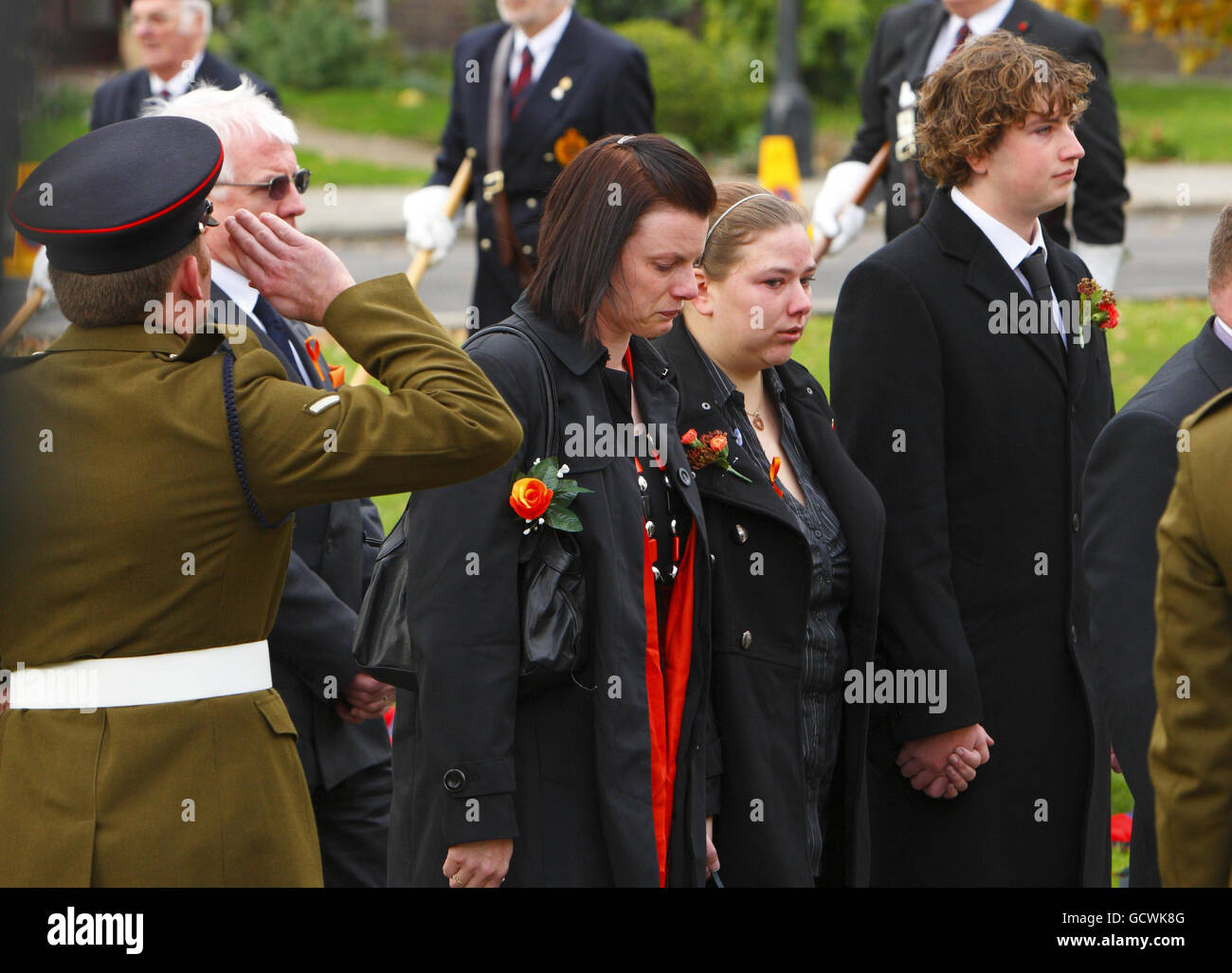 Sapper William Blanchard funeral Stock Photo - Alamy