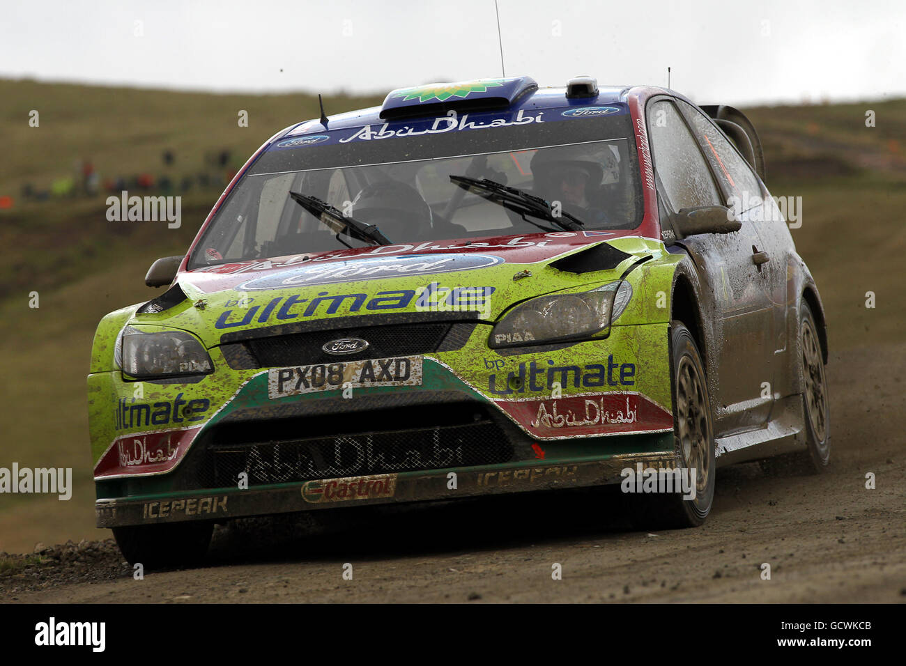 Finland's Jari-Matti Latvala in the Ford Focus RS WRC 08 during the ...