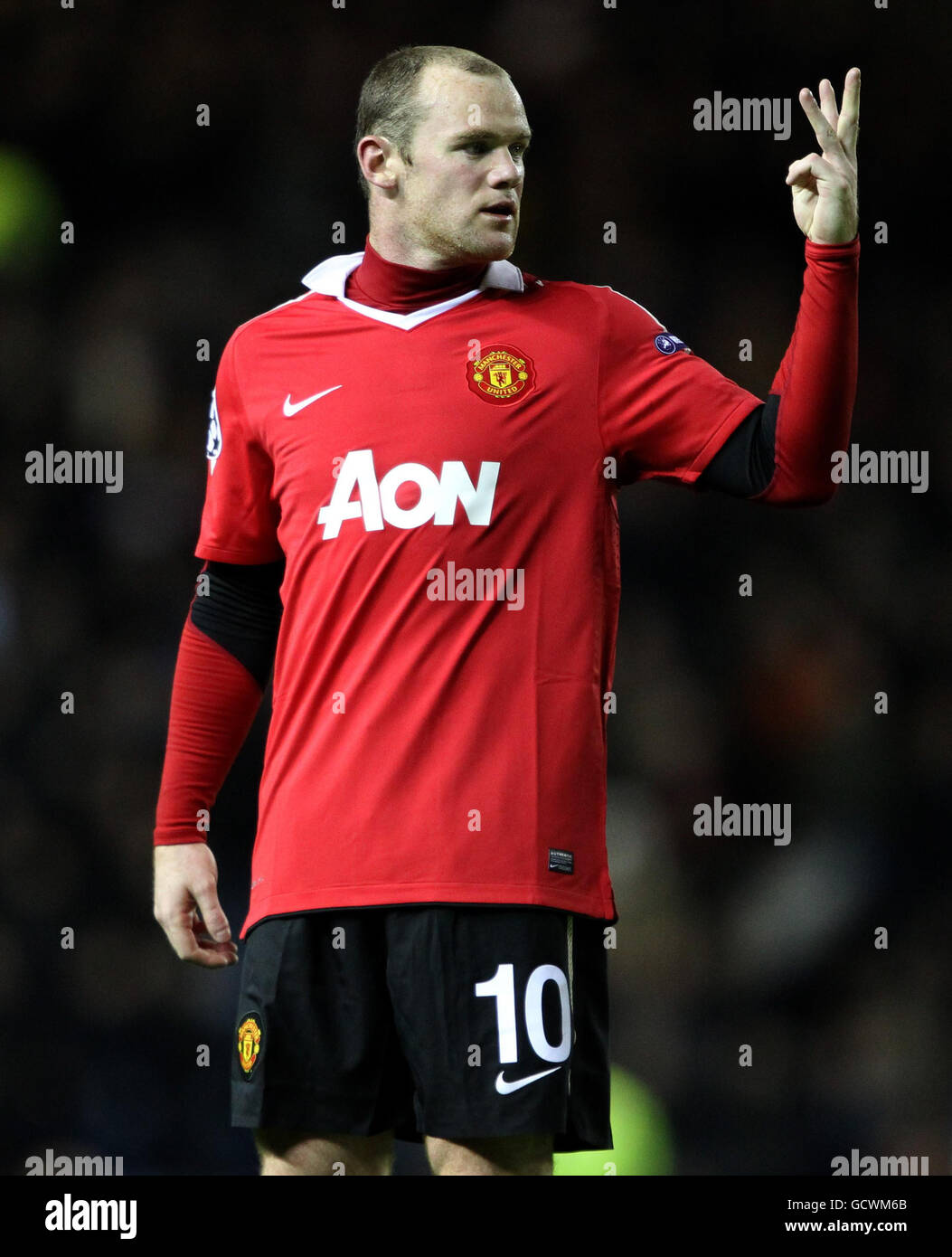 Manchester United's Wayne Rooney during the UEFA Champions League ...