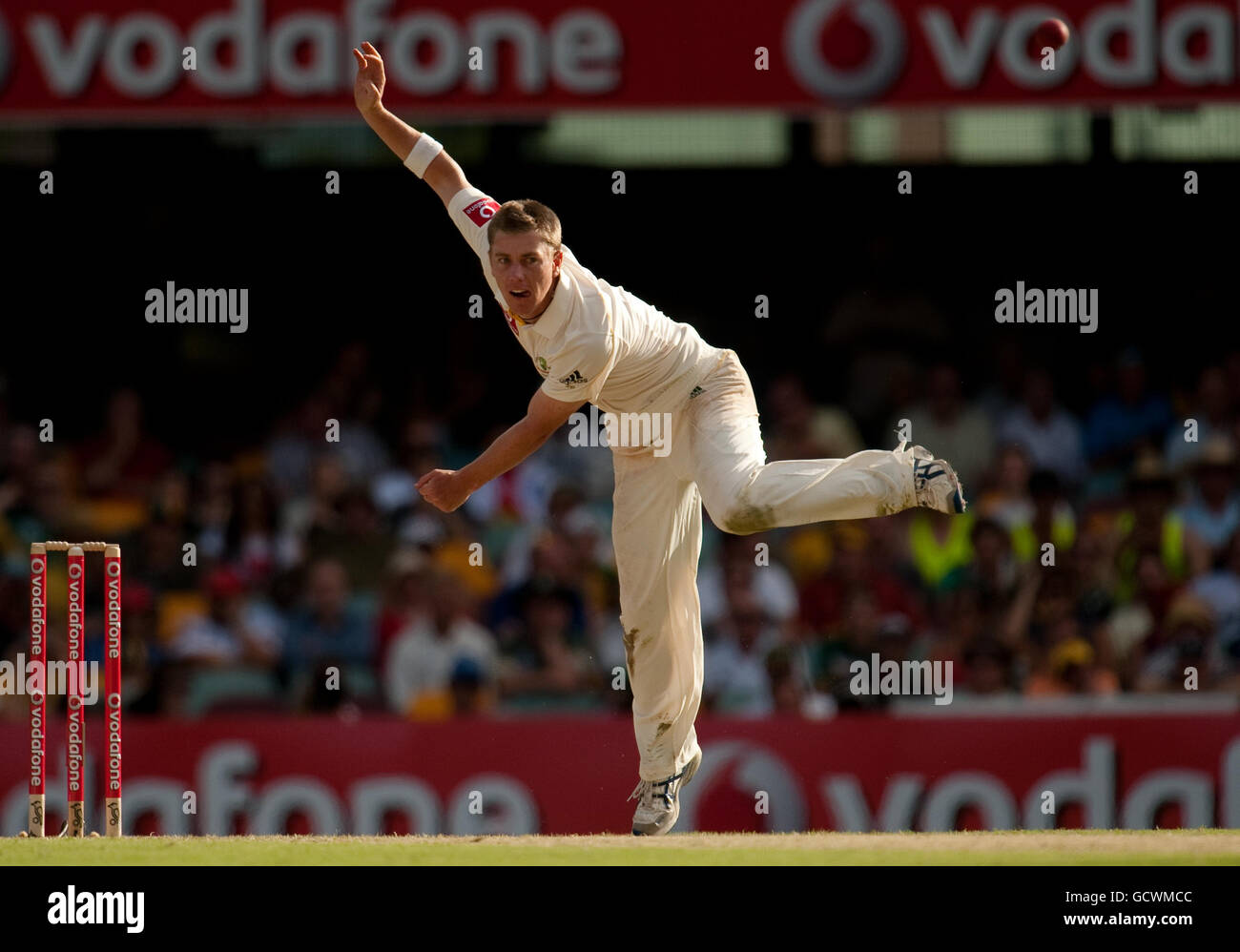 Australia's Xavier Doherty during the first Ashes Test at the Gabba in ...