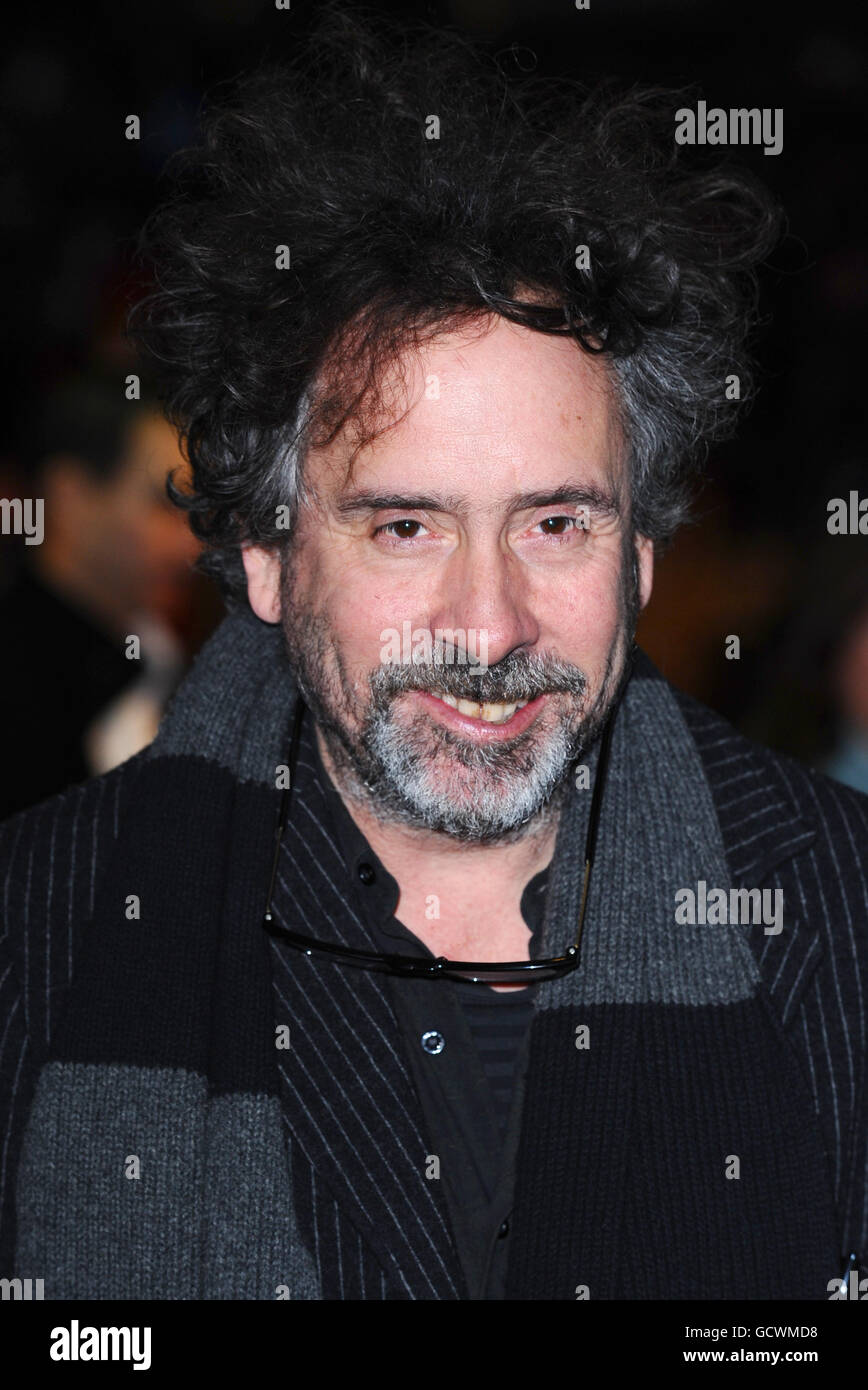 Tim Burton arrives for the premiere of new film The King's Speech at ...
