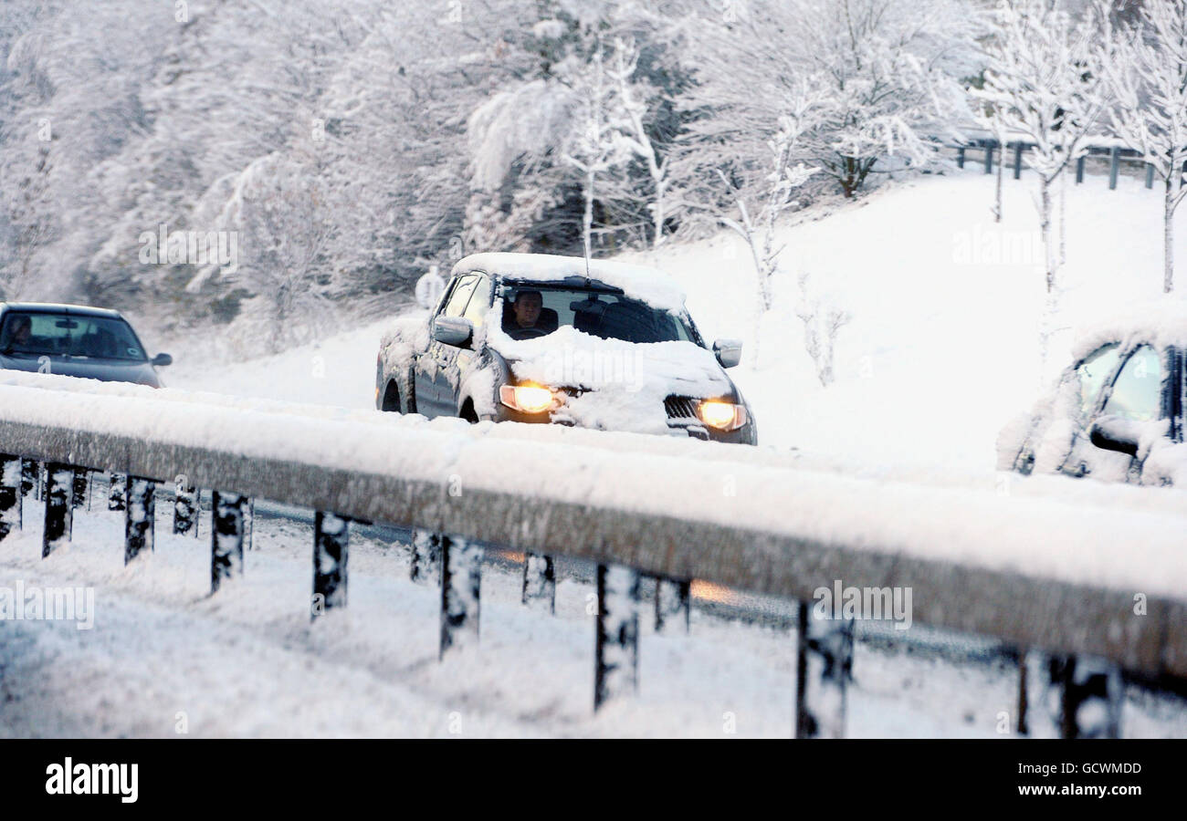 Gridlock on the A1 in Newcastle as the Met Office issued severe weather ...