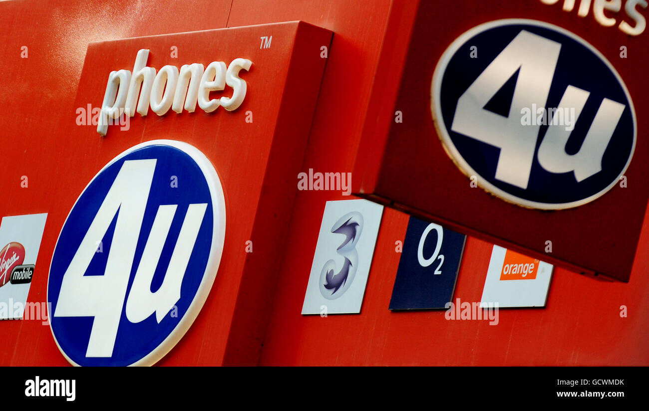 Phones4U - Sheffield Stock Photo - Alamy