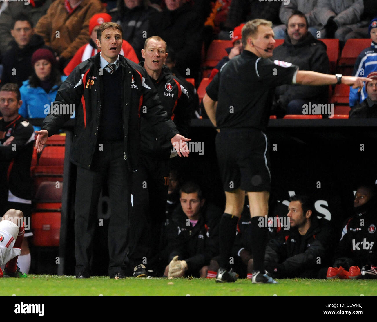 Soccer fa cup round charlton athletic luton town the valley hi-res ...