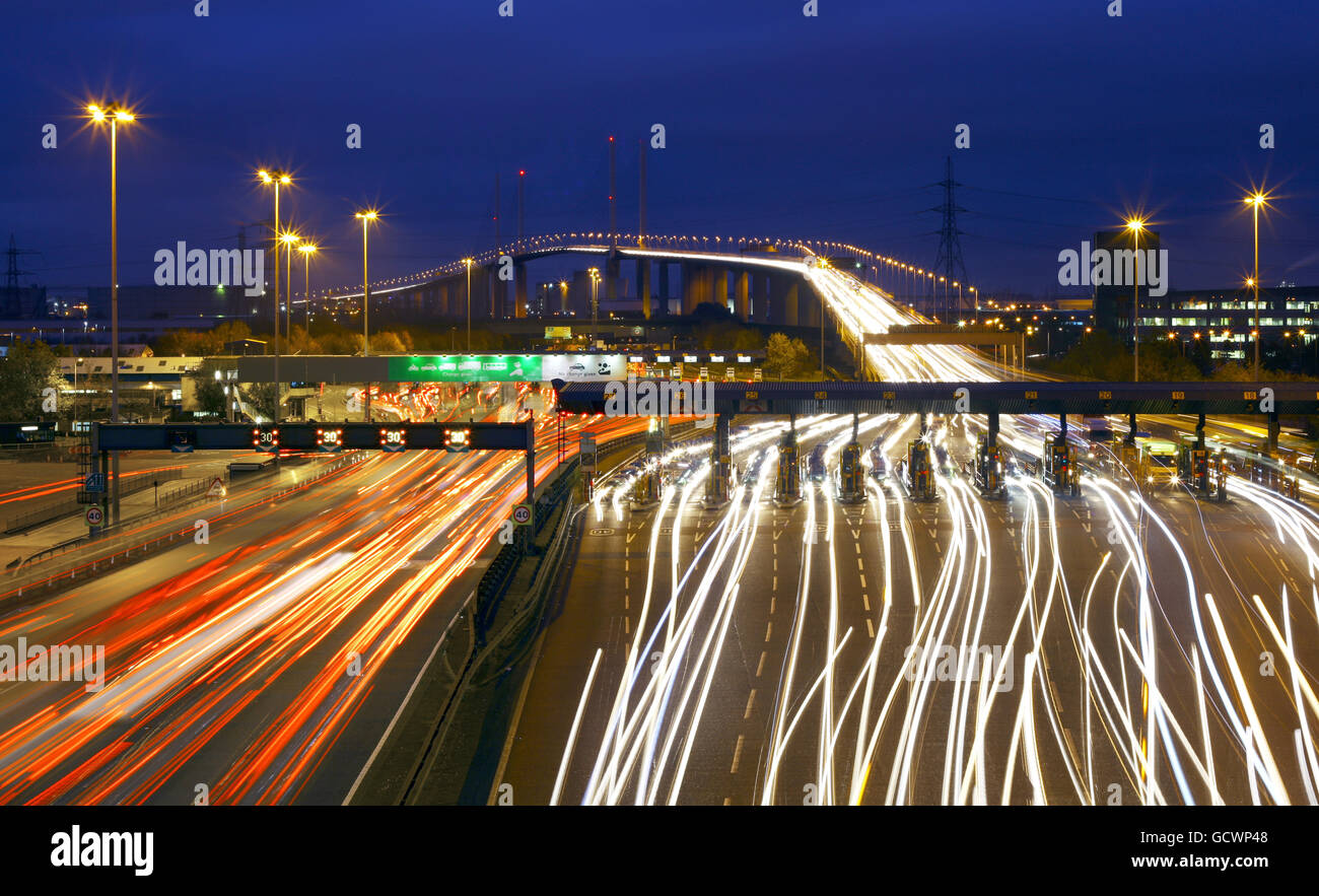 A general view of the Queen Elizabeth II bridge at the Dartford ...