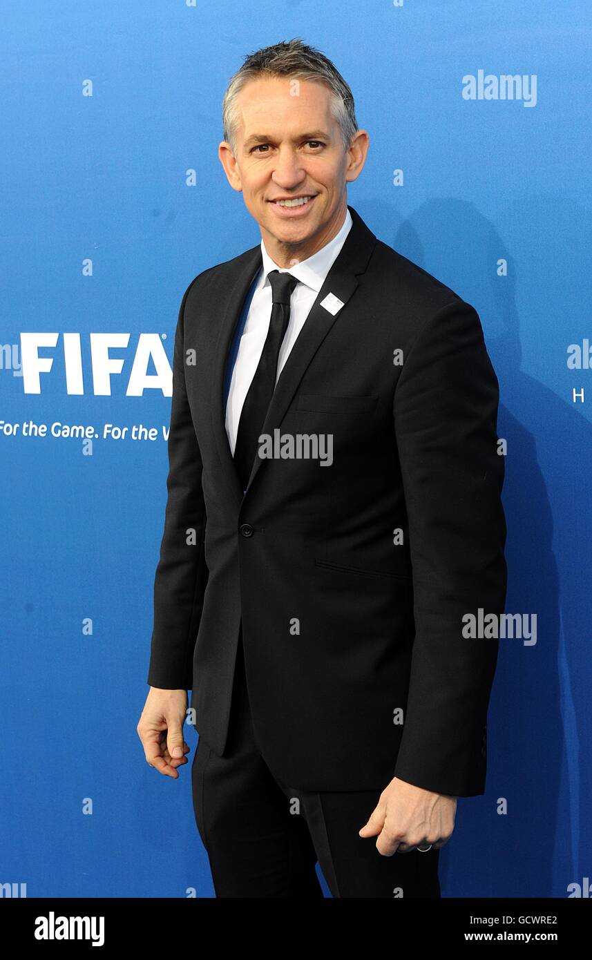 Gary Lineker arrives at the Announcement of the FIFA World Cup 2018/ ...