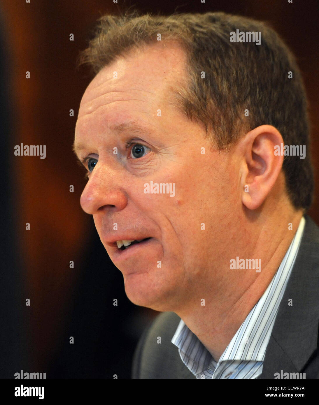 Chief Executive of England's 2018 Bid Andy Anson during the press ...