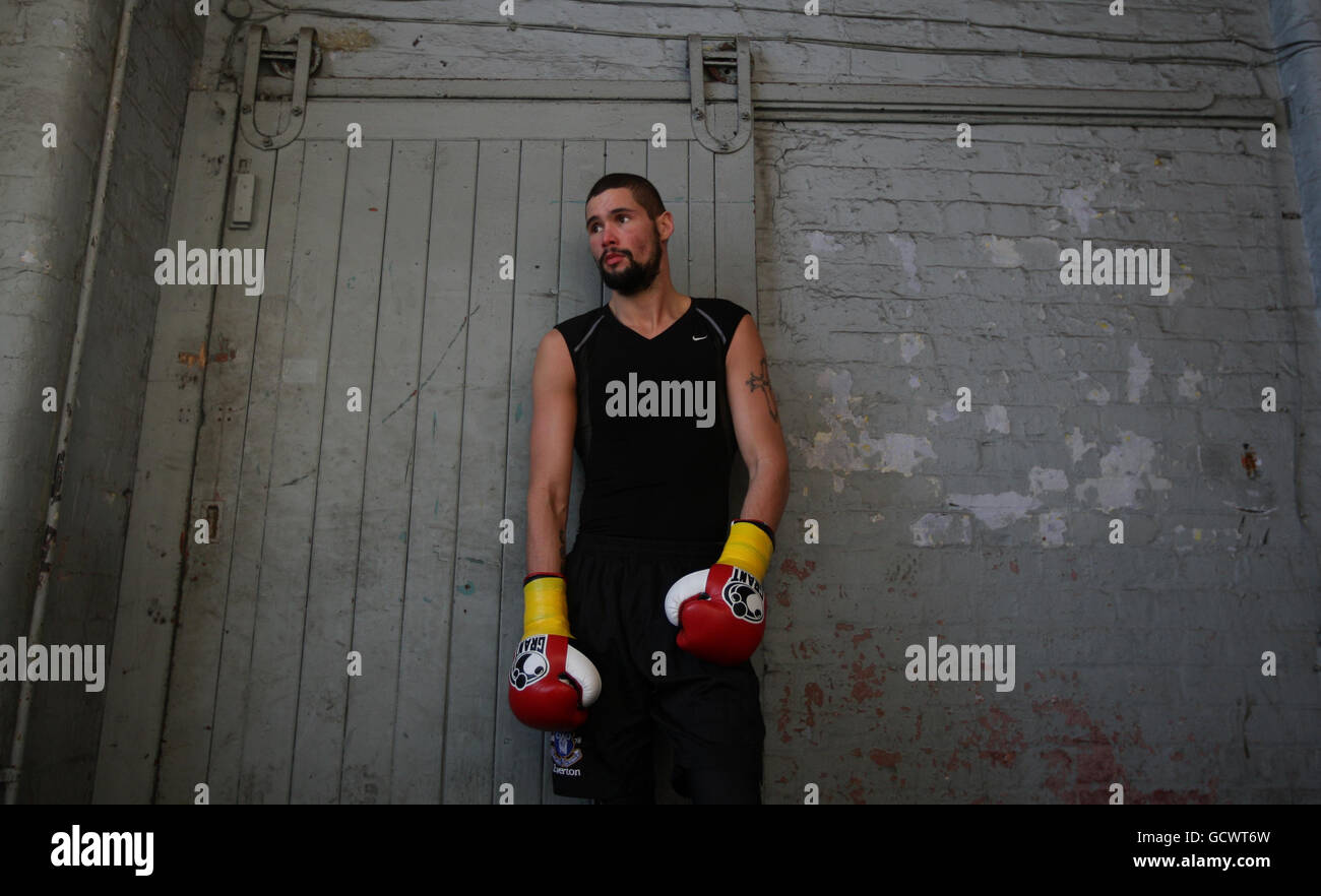 Boxing - Tony Bellew Media Work Out - Arnies Gym. Boxer Tony Bellew ...