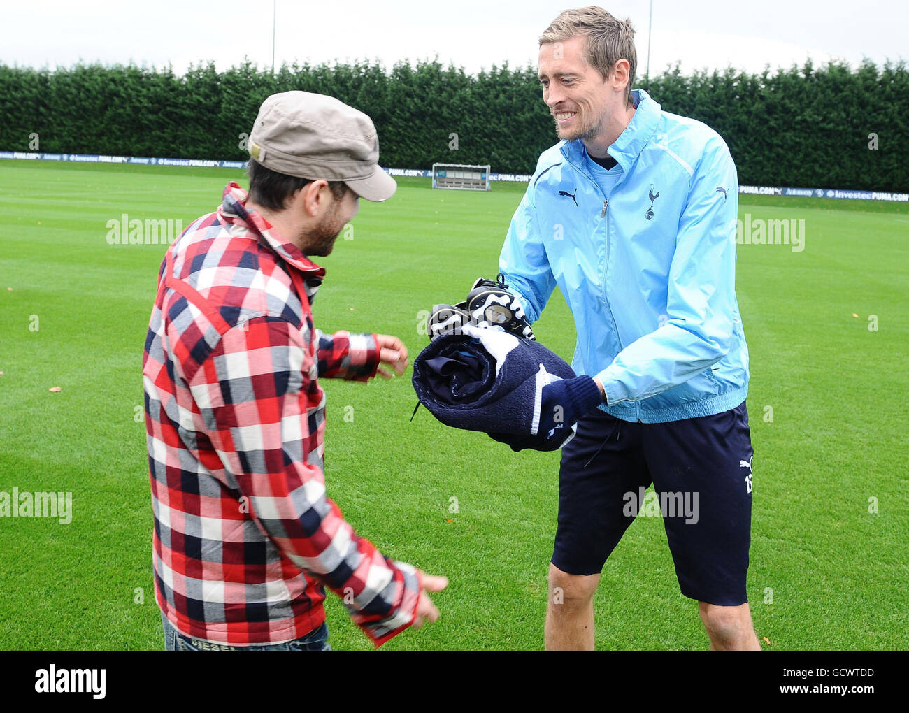 Matt Cardle trains with Spurs Stock Photo - Alamy