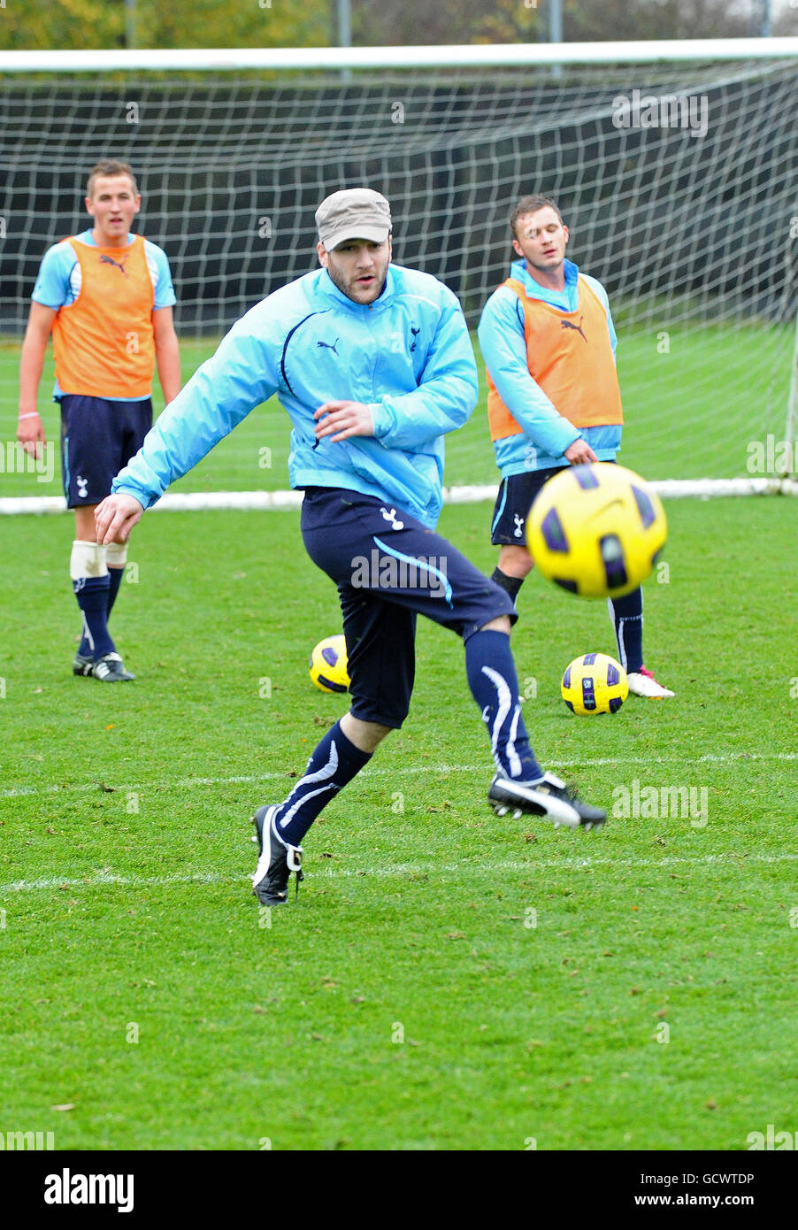 Matt Cardle trains with Spurs Stock Photo - Alamy