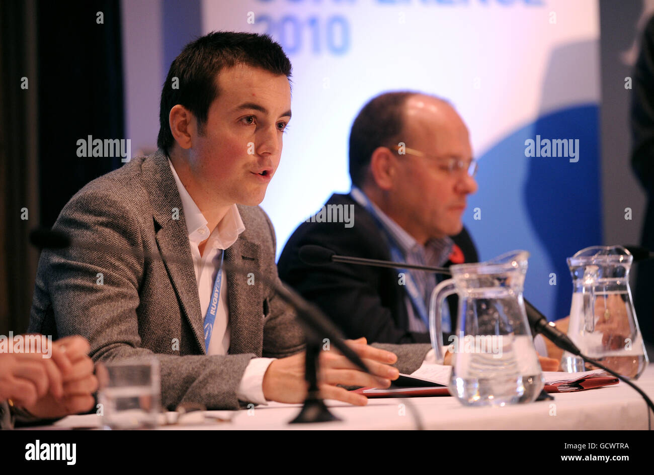 CEO of Pitchero Mark Fletcher (left) and Mark Evans, CEO Harlequins RFC ...