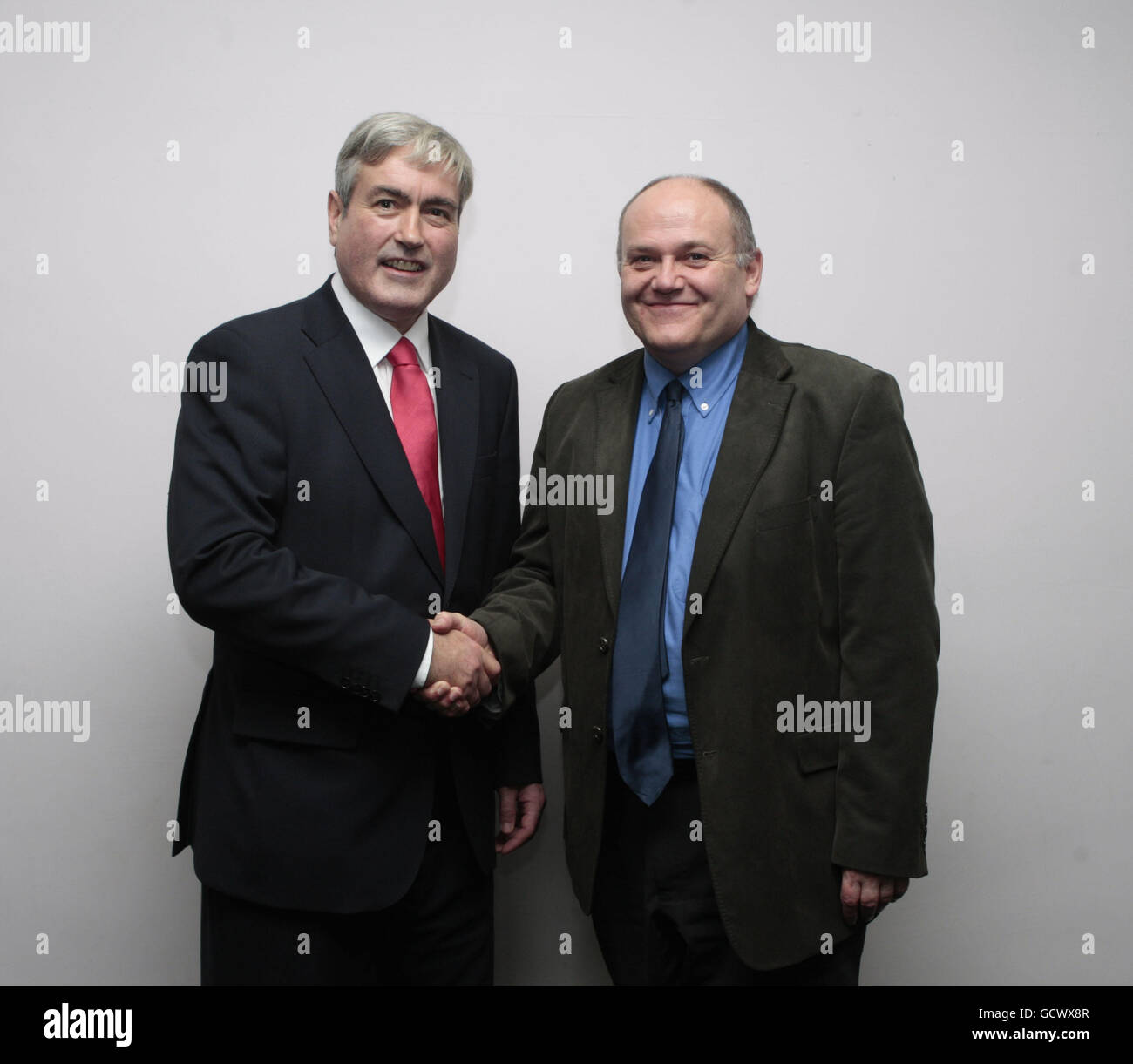 Iain Gray with Barney Crochett at the Scottish Labour party conference ...