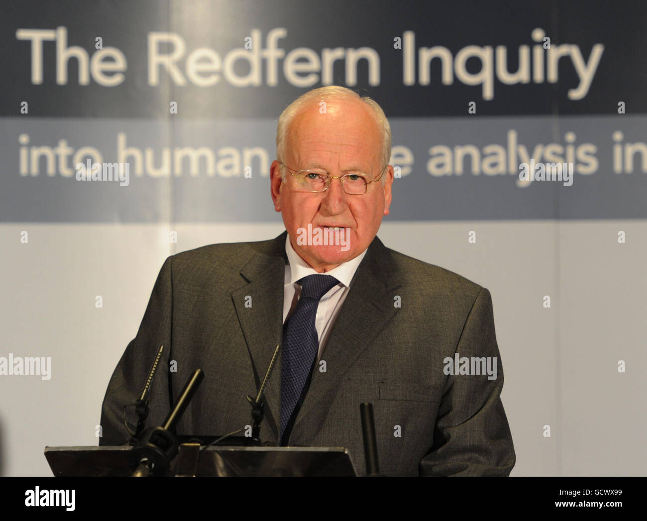 Michael Redfern QC holds a press conference at the Armathwaite Hall ...