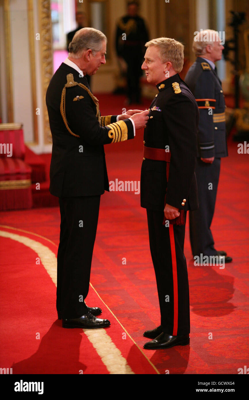 Lieutenant Colonel Nicholas Lock of The Royal Welsh, is made an Officer ...