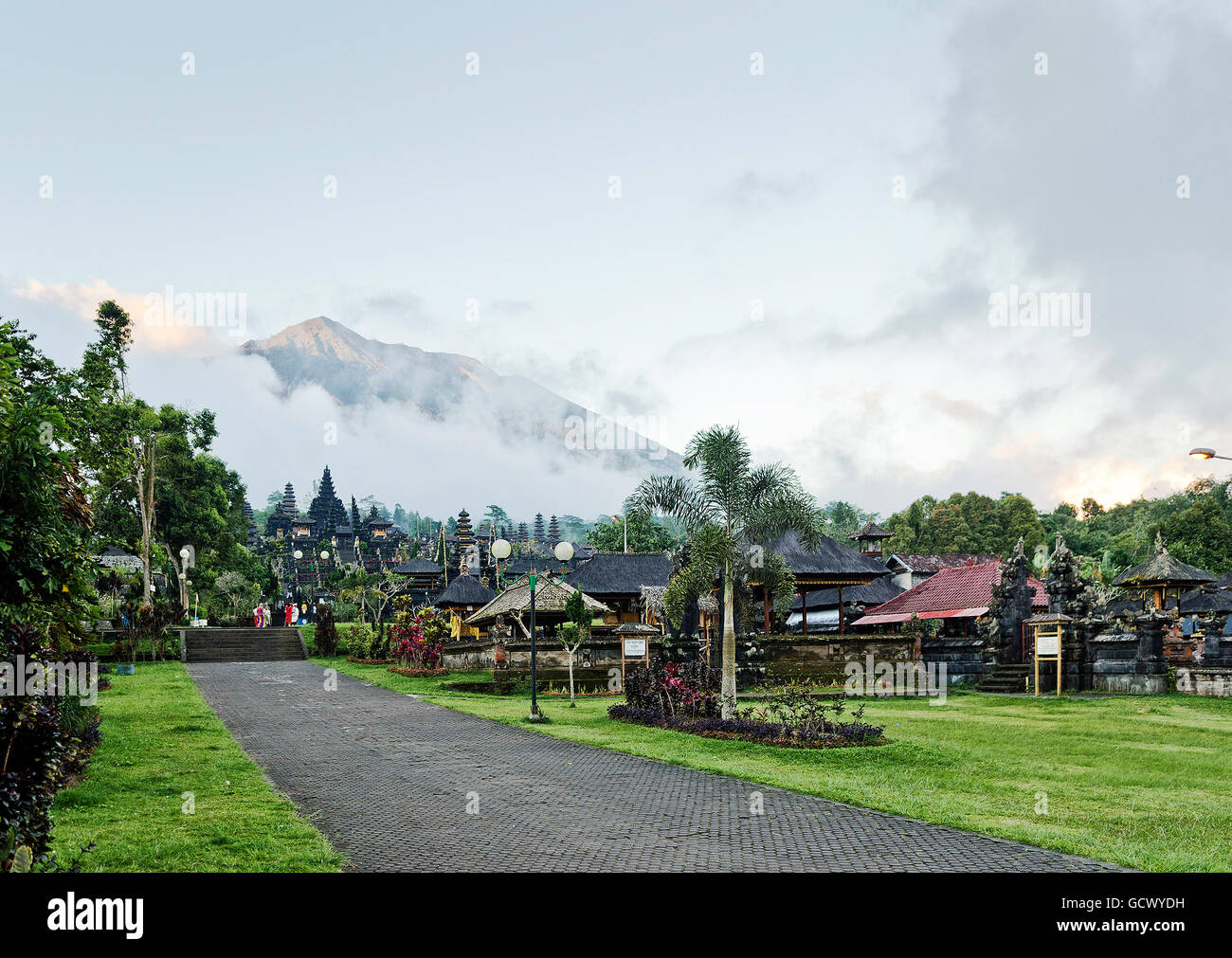 besakih temple complex famous landmark attraction in bali indonesia ...